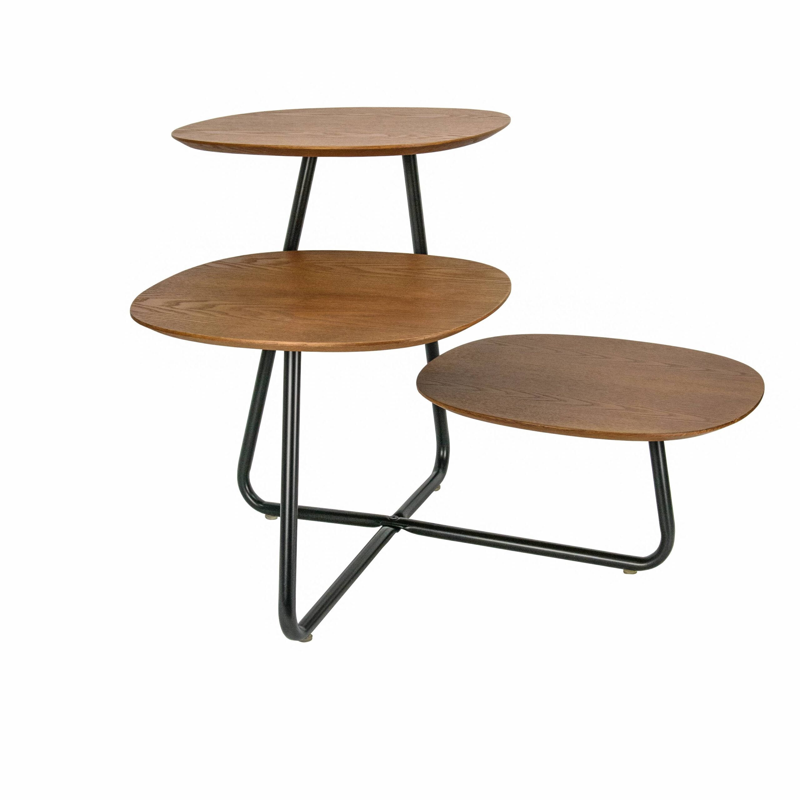 Leisuremod HT25WN Hazelton Multi-Top End Table with Manufactured Wood ...