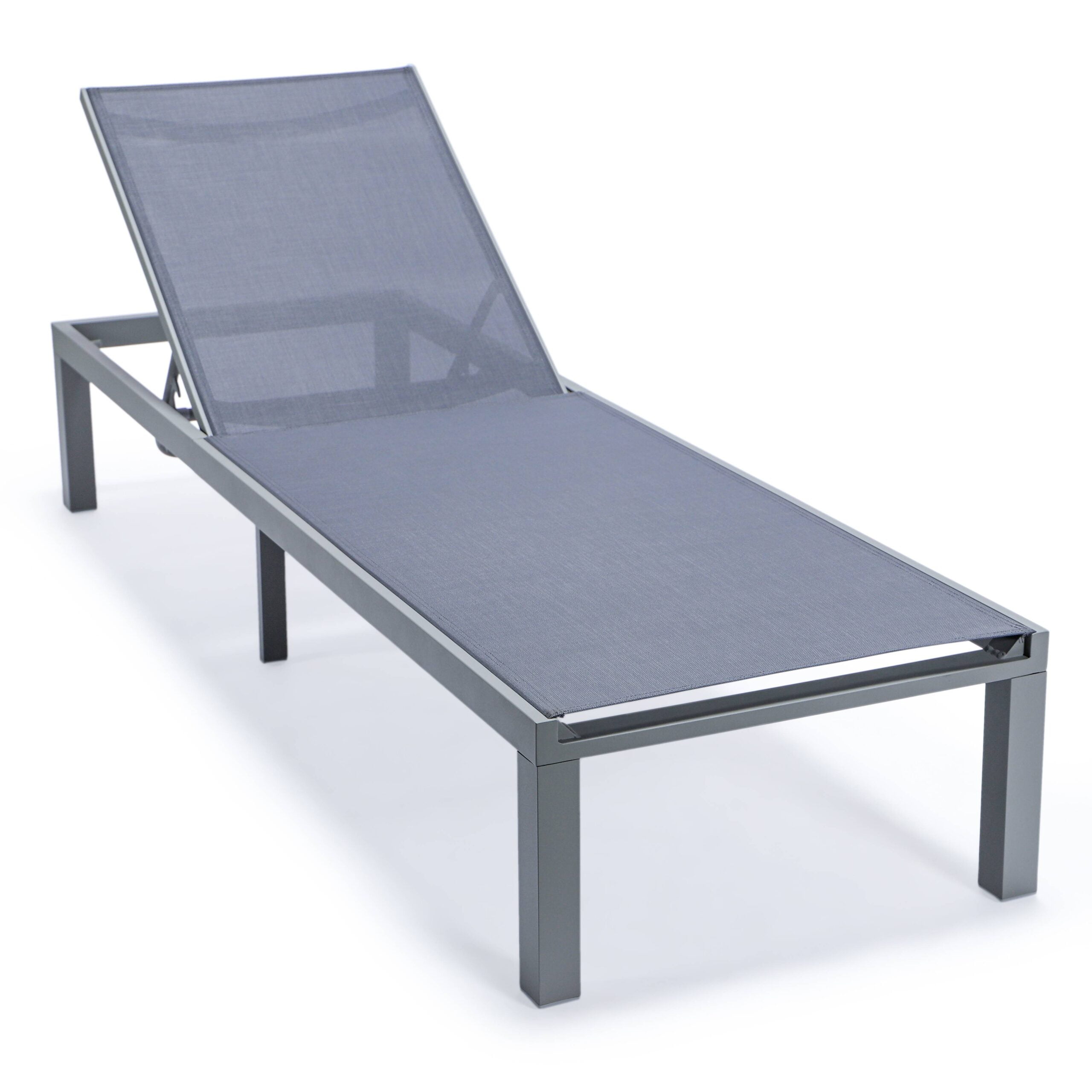LeisureMod Marlin Patio Chaise Lounge Chair Poolside Outdoor Chaise ...