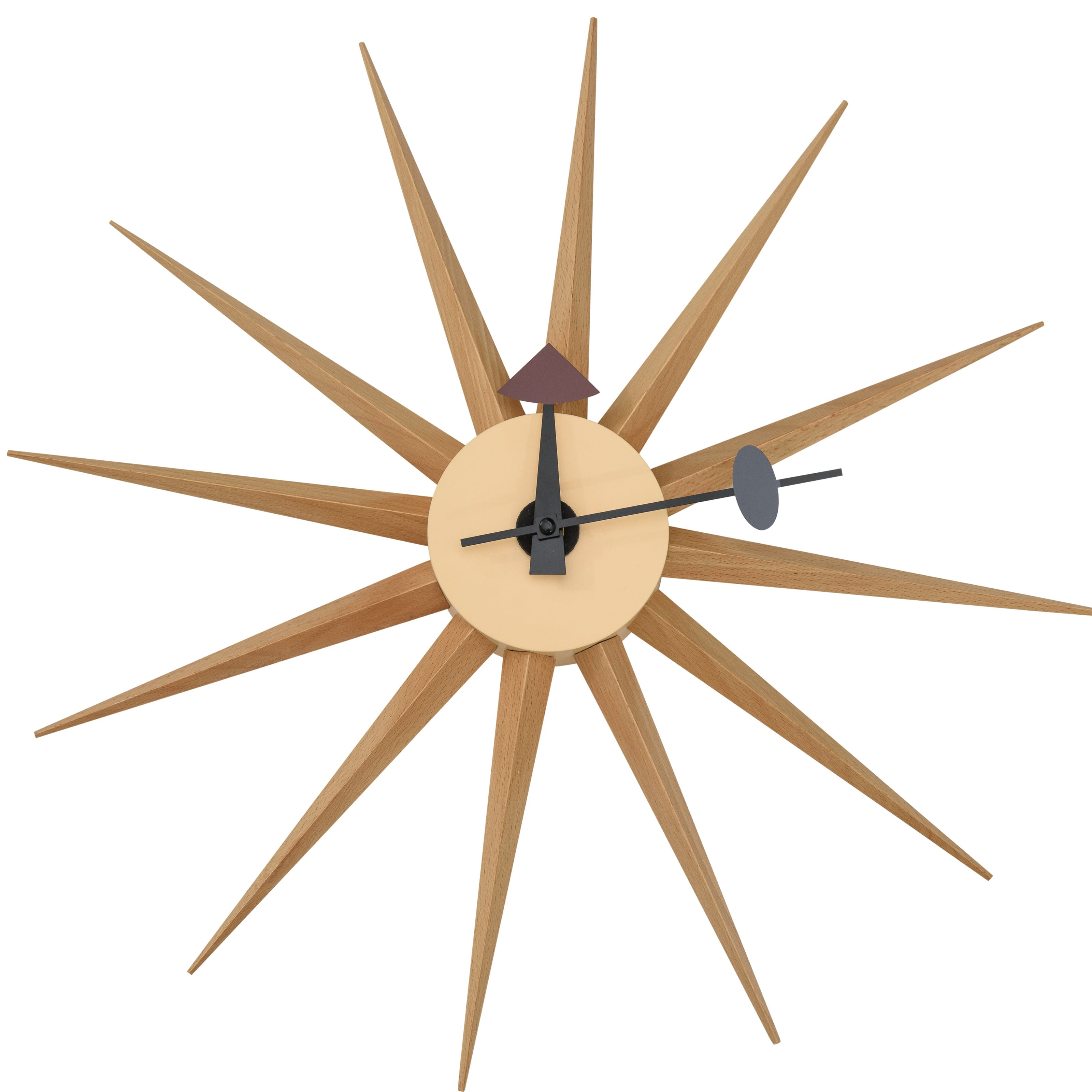 LeisureMod Maxi Metal Star Shaped Silent Non-Ticking Wall Clock ...