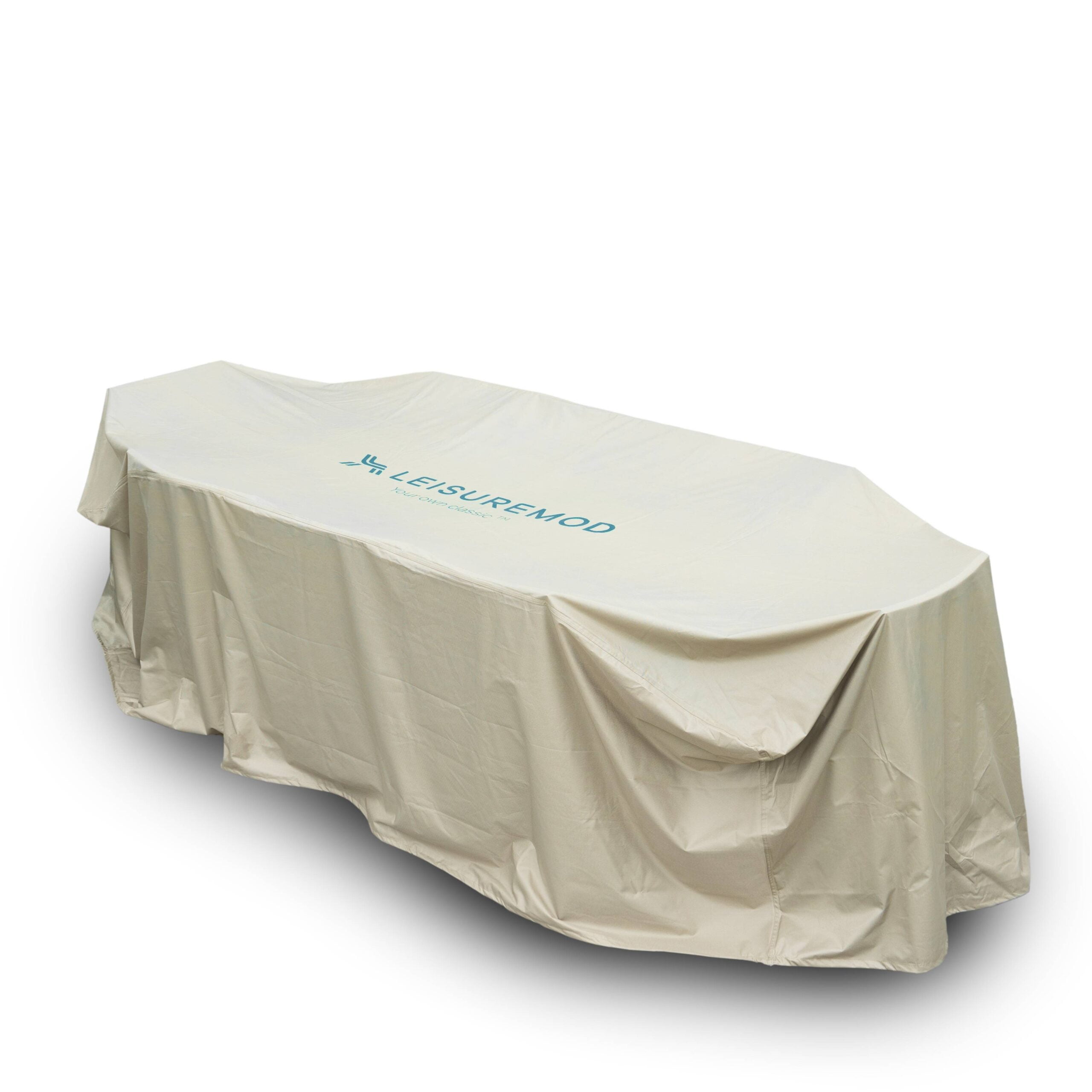 LeisureMod Mid-Century Modern Chelsea Rectangular Outdoor Rain Cover ...