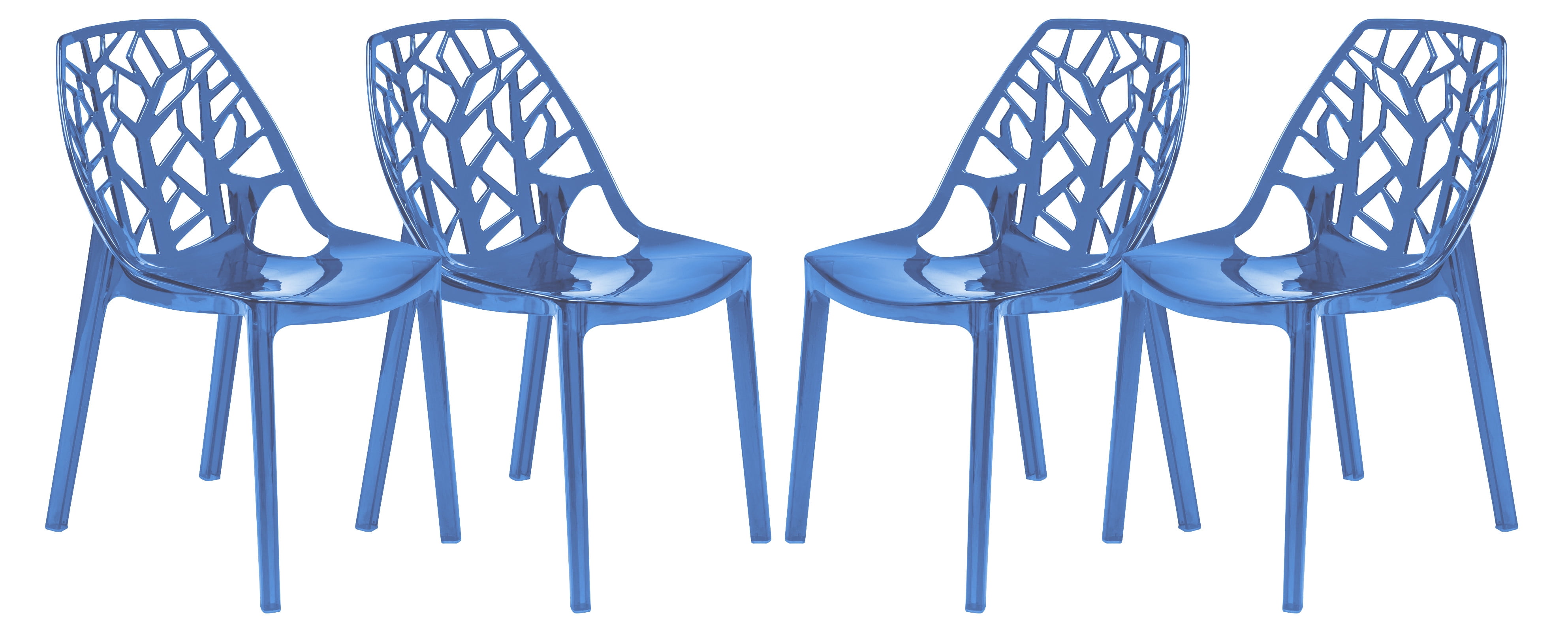 LeisureMod Modern Cornelia Tree Cut-Out Back Design Dining Chair ...