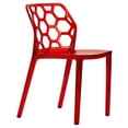 LeisureMod Modern Dynamic Dining Chair-Color:Transparent Red - Walmart.com