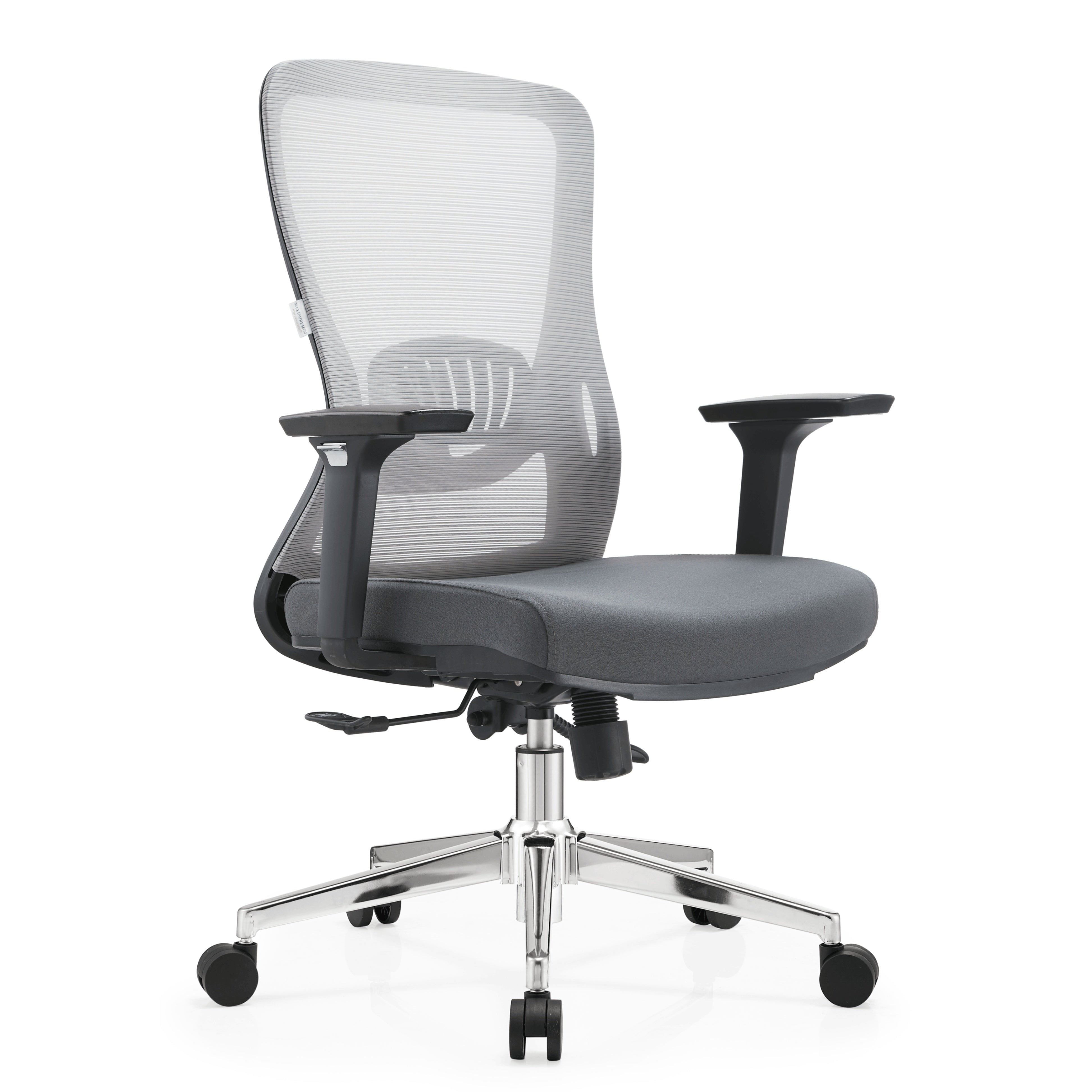 LeisureMod Modern Office Chair Upholstered Ergonomic Mesh Back Computer ...