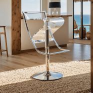 Napoli Transparent Acrylic Bar - Counter Stool - Clear - Walmart.com