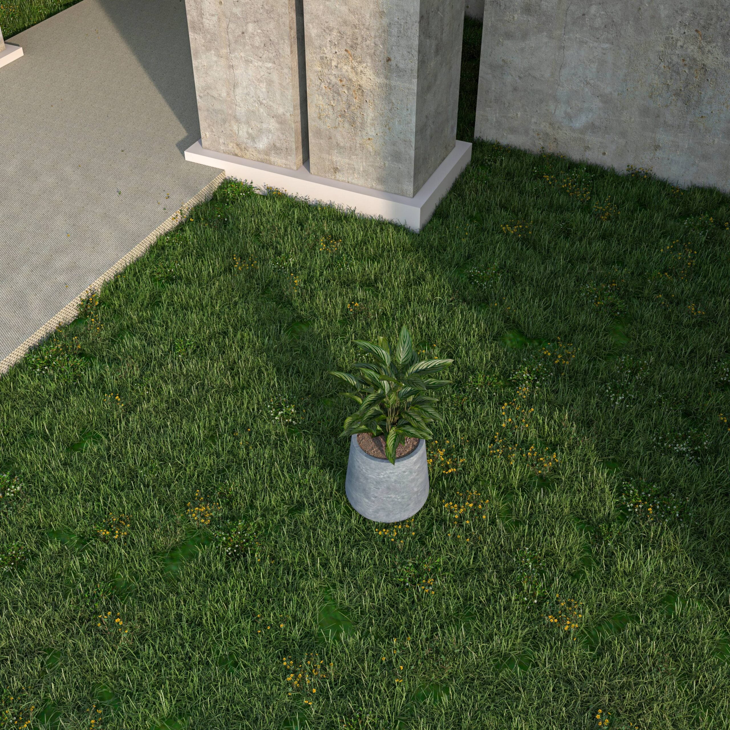 LeisureMod Orchid Mid-Century Modern Fiberstone and Clay Planter ...