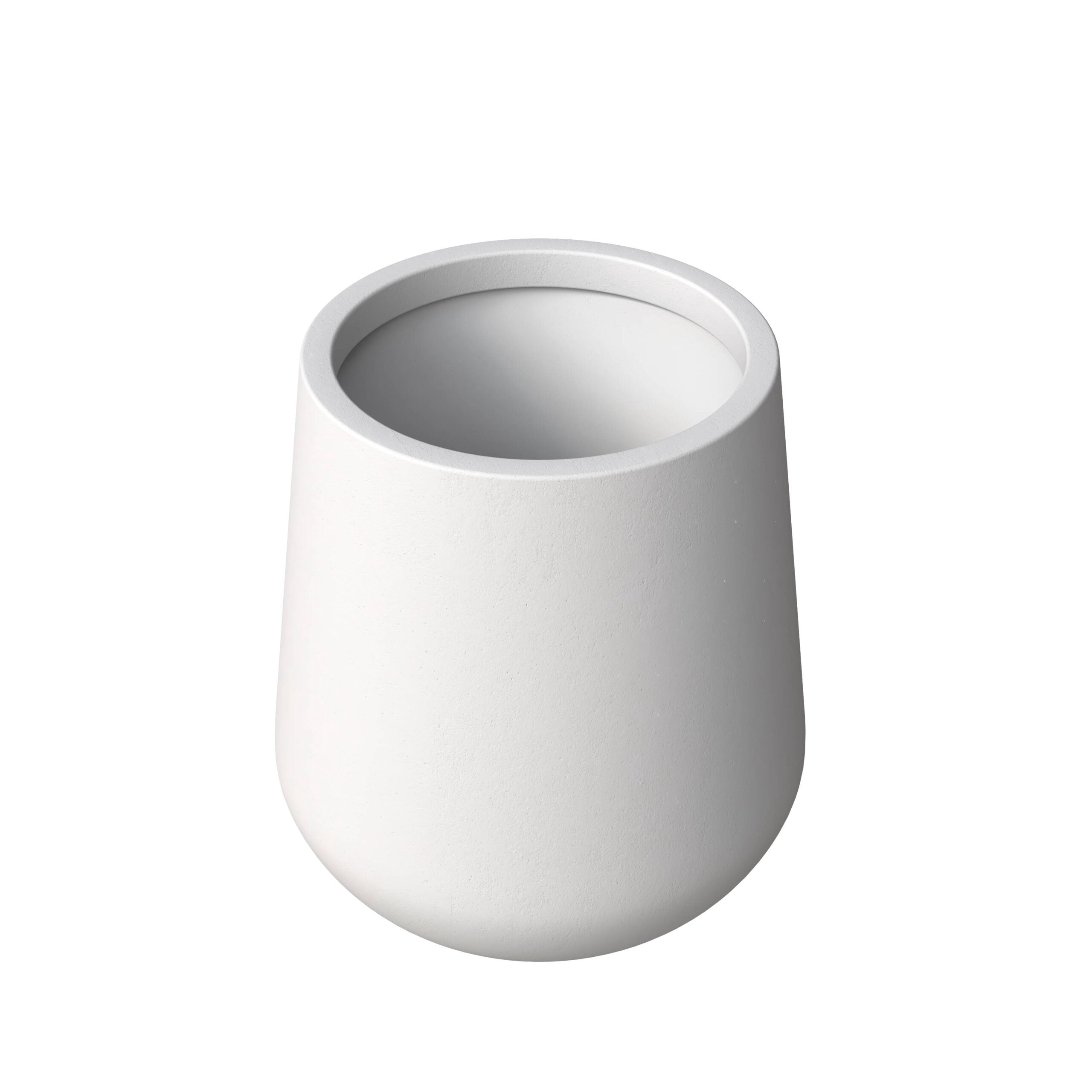 LeisureMod Orchid Mid-Century Modern Fiberstone and Clay Planter ...
