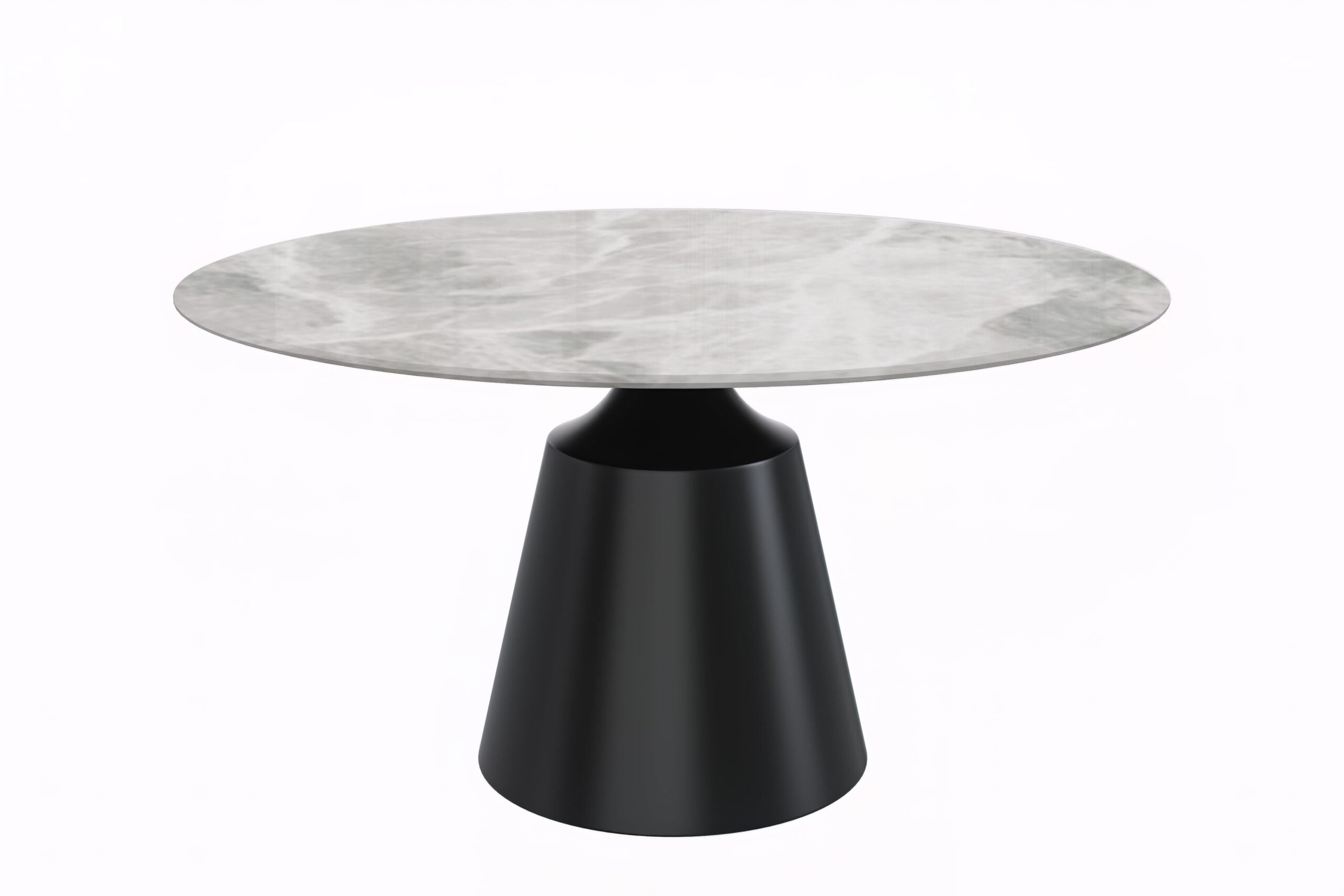 LeisureMod Prynn Mid-Century Modern 60" Round Dining Table with ...