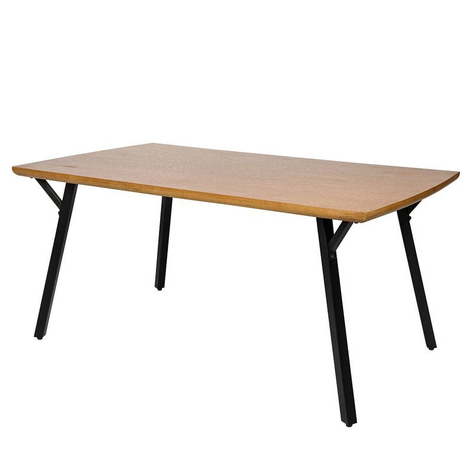 LeisureMod Ravenna 63" Rectangular Dining Table with Y-Shaped Joint ...
