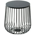 LeisureMod Runswick Mid-Century Modern Wood Top Round End Table With ...