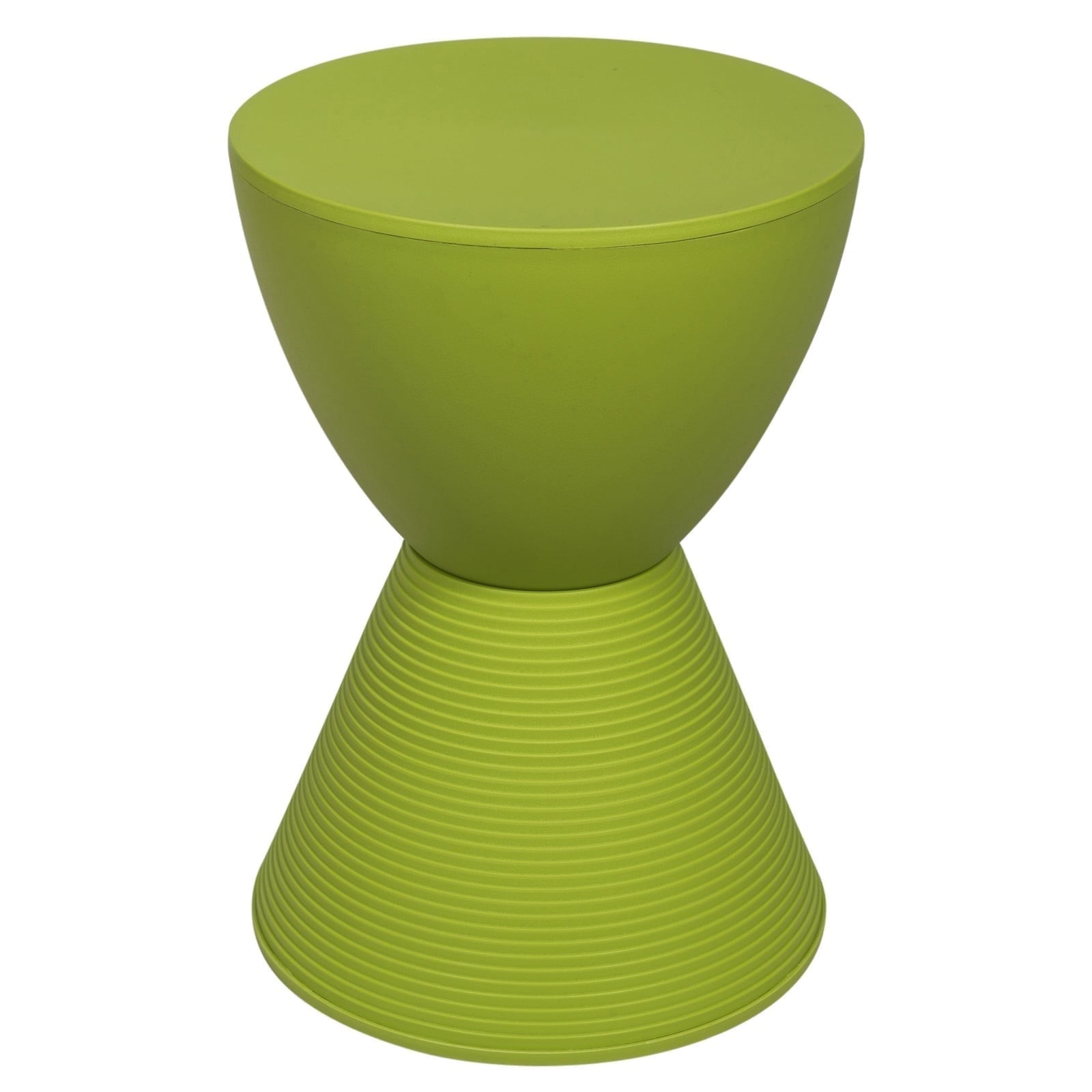 LeisureMod Side Table Modern Hourglass End Table Compact Accent Drum ...