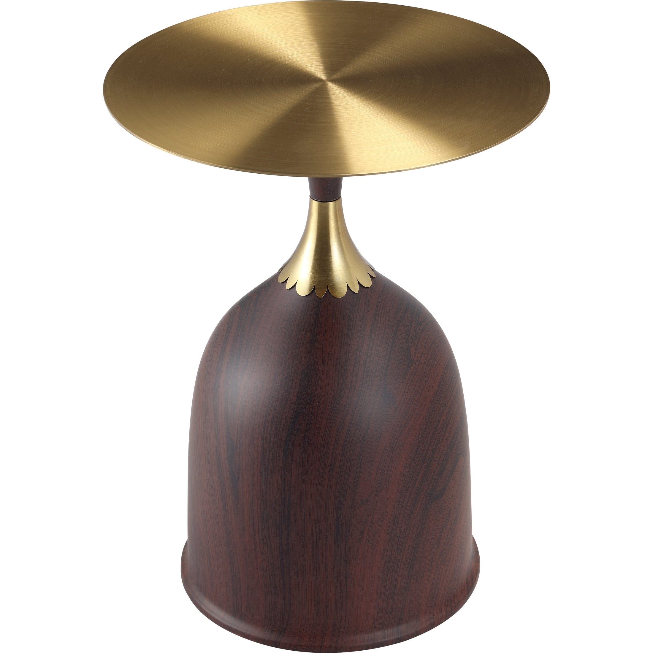 LeisureMod Side Table Round Stainless Steel Modern Accent Table with ...