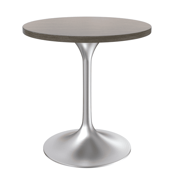 LeisureMod Verve 27" Round Dining Table, Mid-Century Modern MDF Top ...