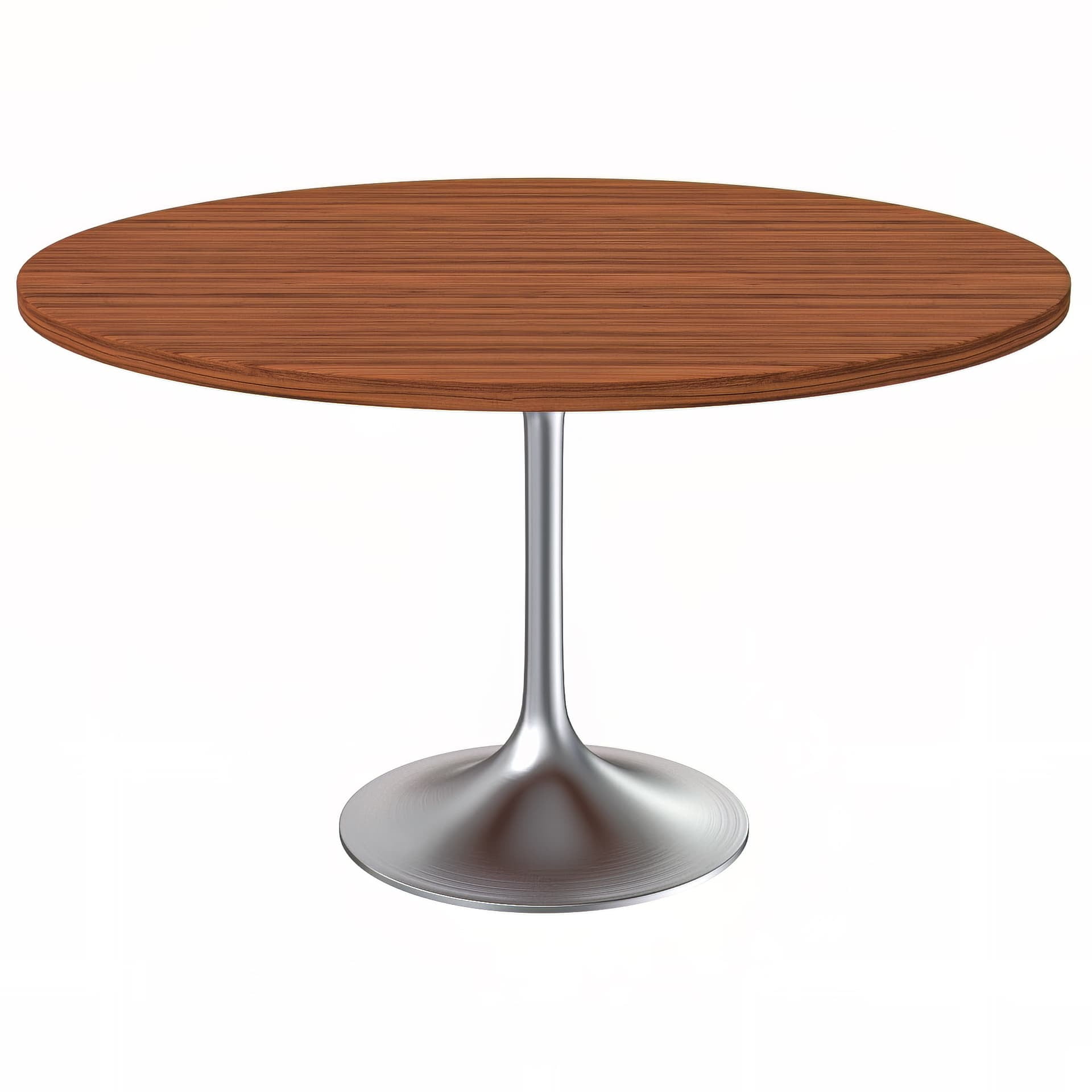 LeisureMod Verve Mid-Century Modern 48" Round Dining Table with MDF Top ...