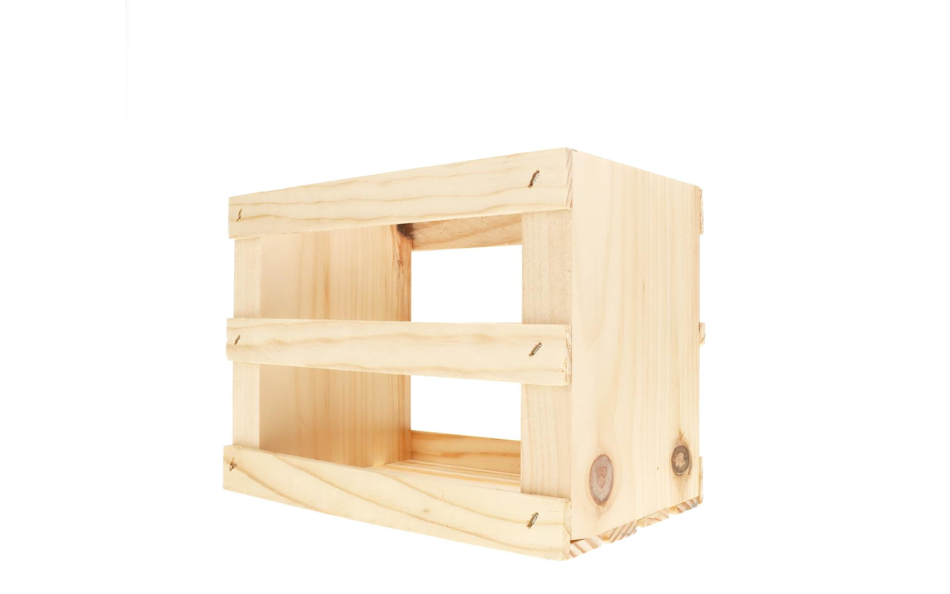 Leisurewoods 7" x 5.125" x 4" Unvarnished Rectangular Farm Crate ...