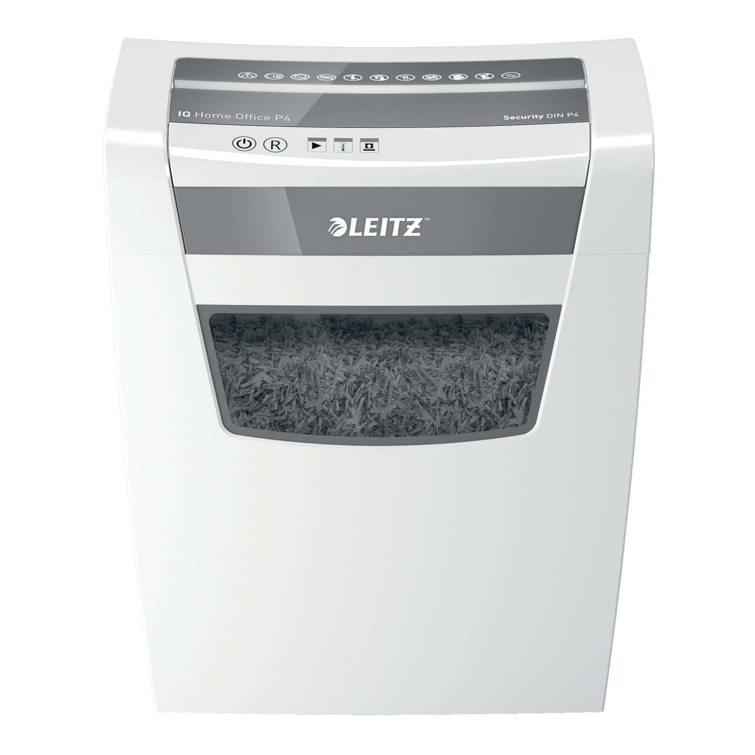 Leitz IQ Paper Shredder, 10 Sheet, Cross Cut, 6 Gallon Bin, P4 Security ...