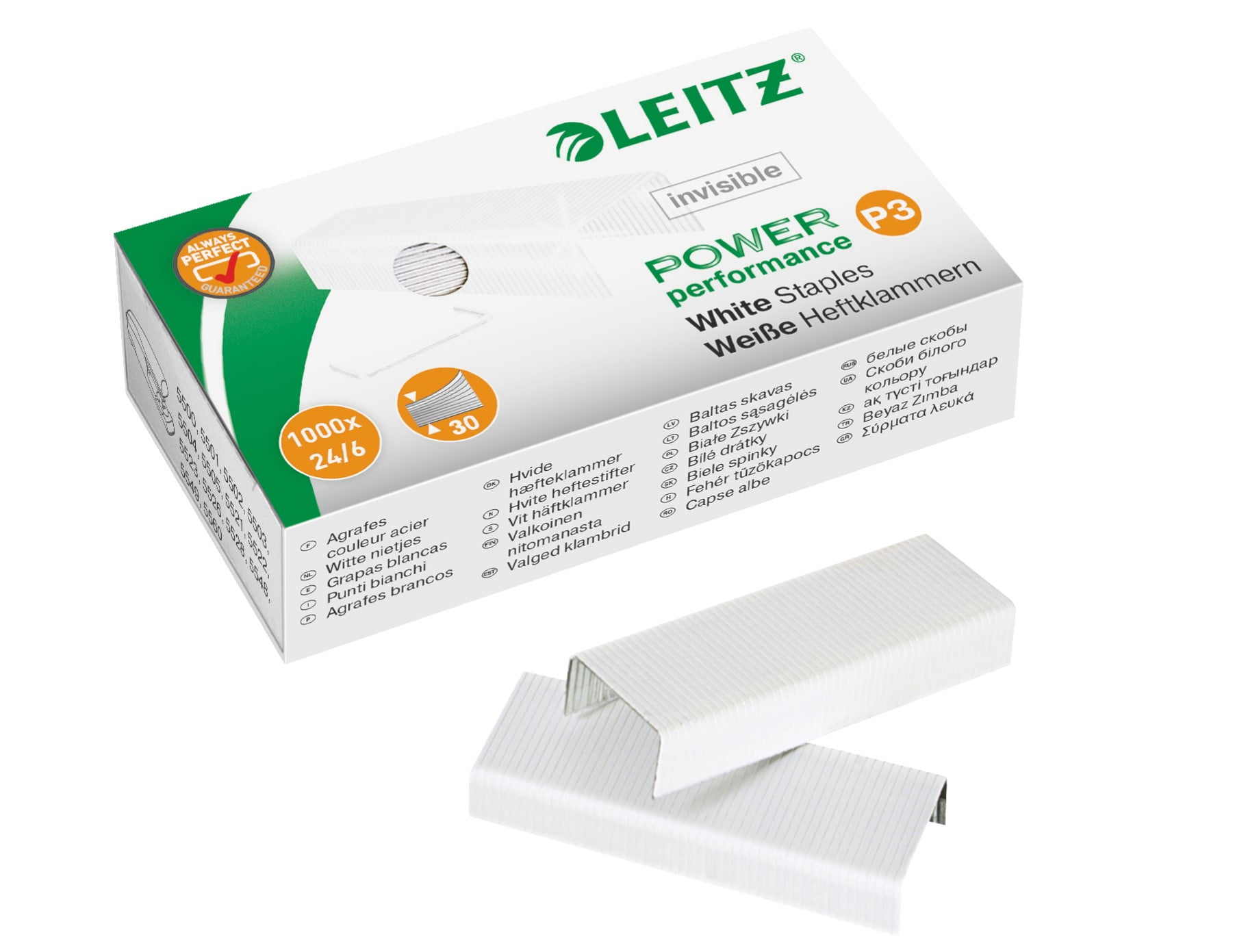 Leitz White Staples - Walmart.com