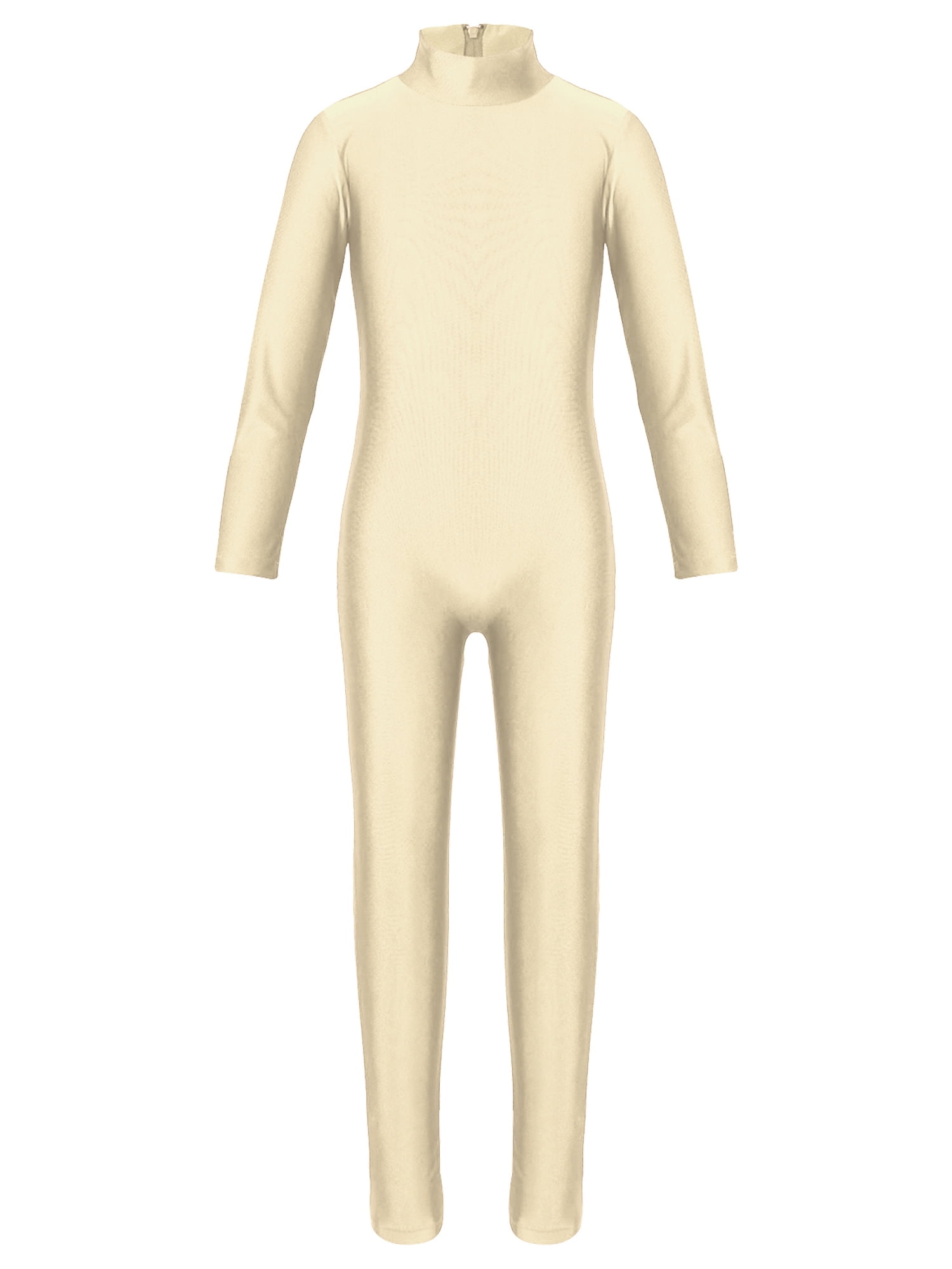 Lejafay Kids Boys Girls Full Length Bodysuit Unitards Spandex Zentai ...