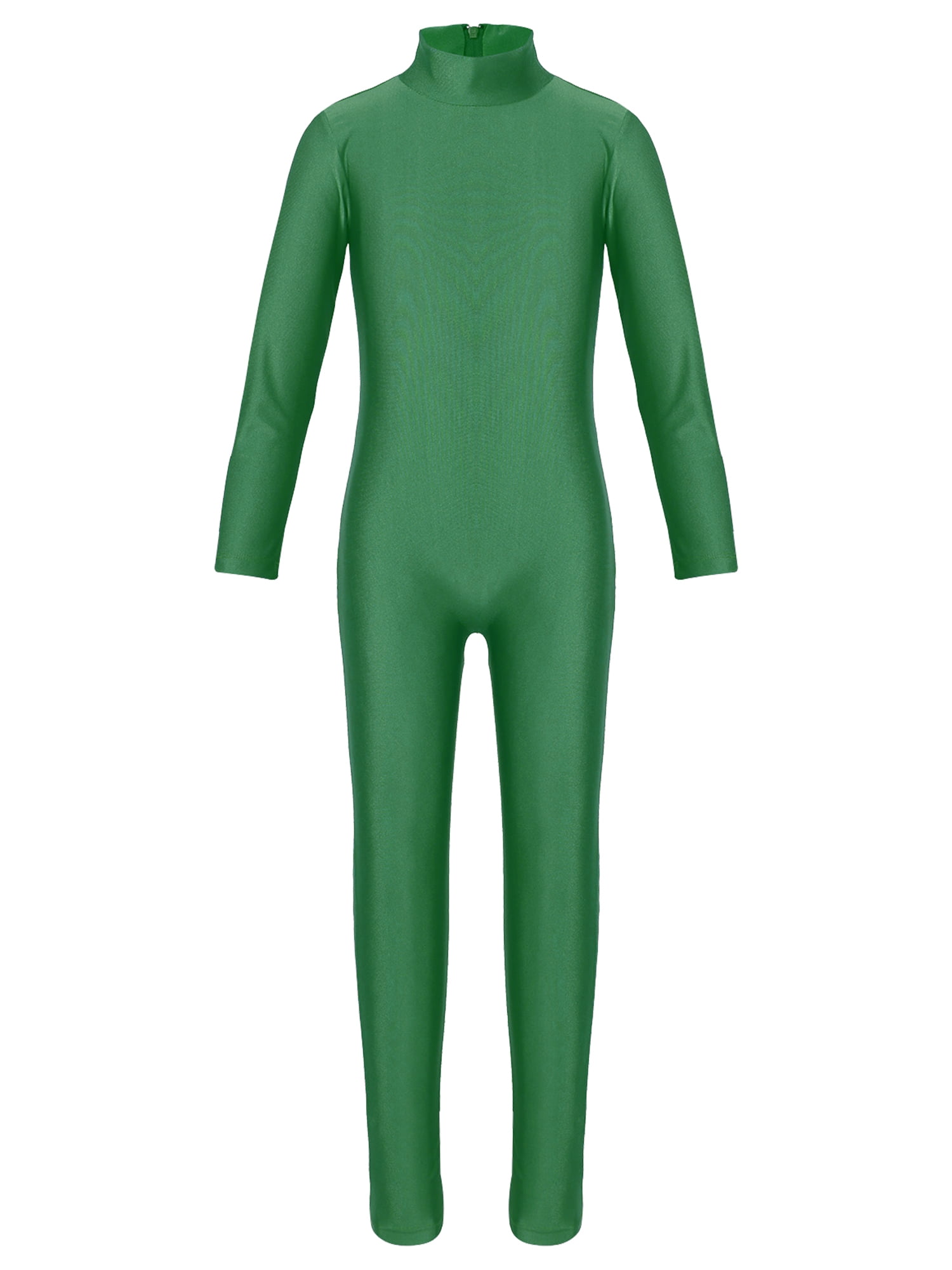 Lejafay Kids Boys Girls Full Length Bodysuit Unitards Spandex Zentai ...