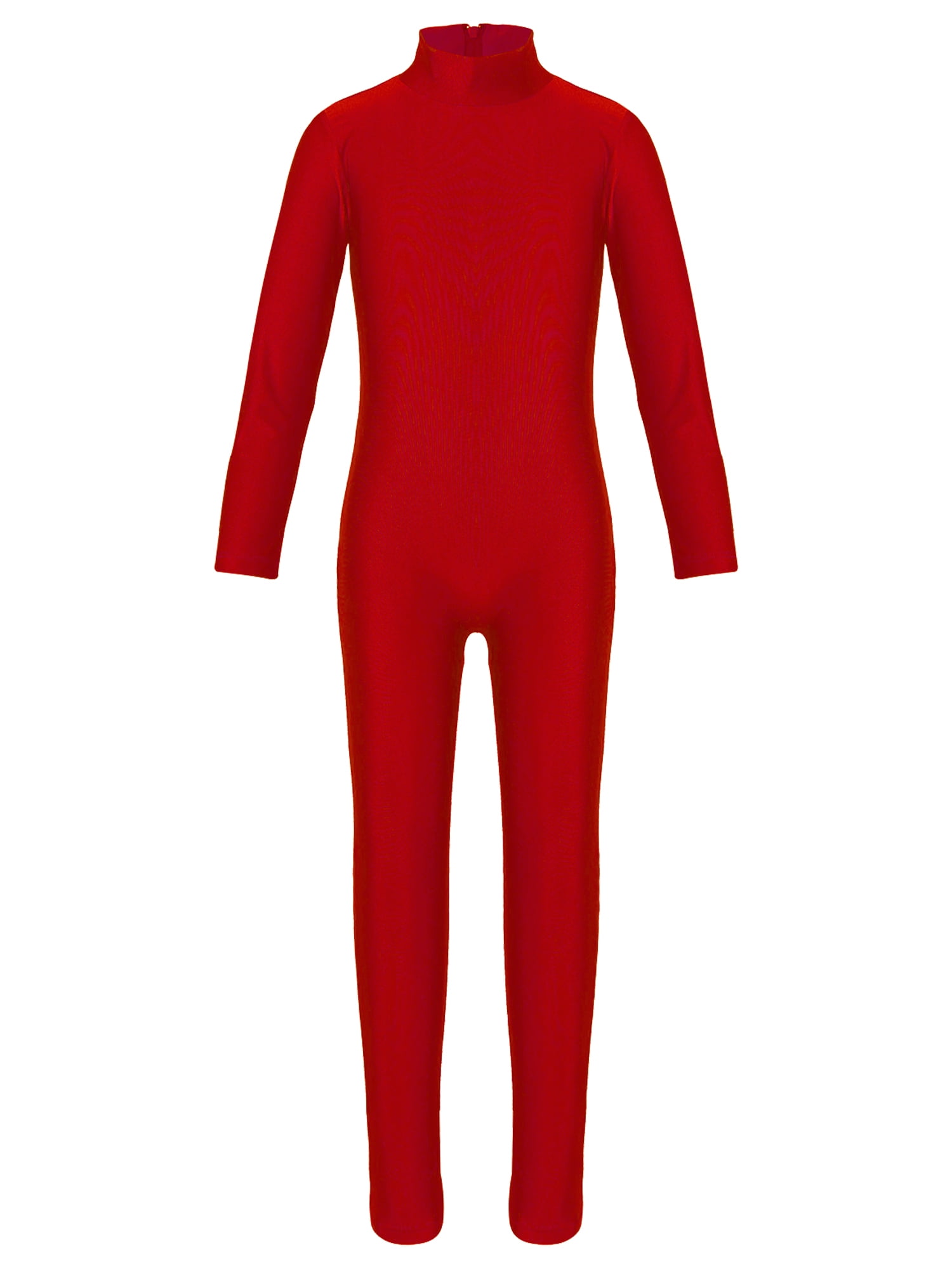 Lejafay Kids Boys Girls Full Length Bodysuit Unitards Spandex Zentai ...