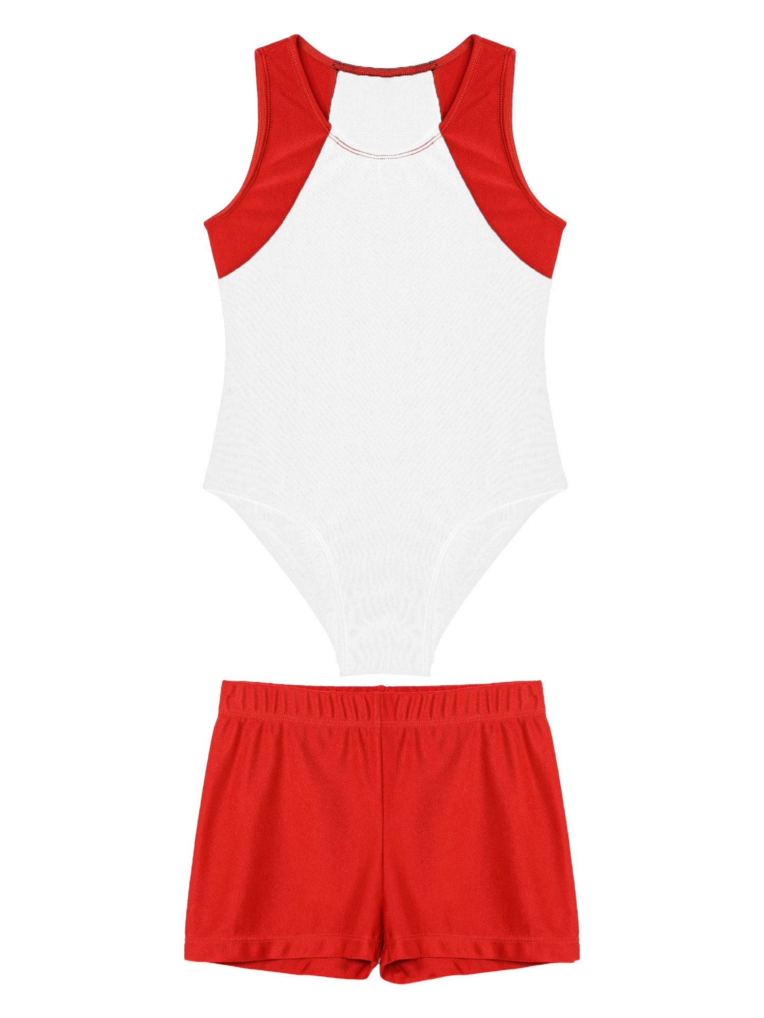 Lejafay Kids Girls Boys Gymnastics Leotards Unitard Kids Short Tank ...