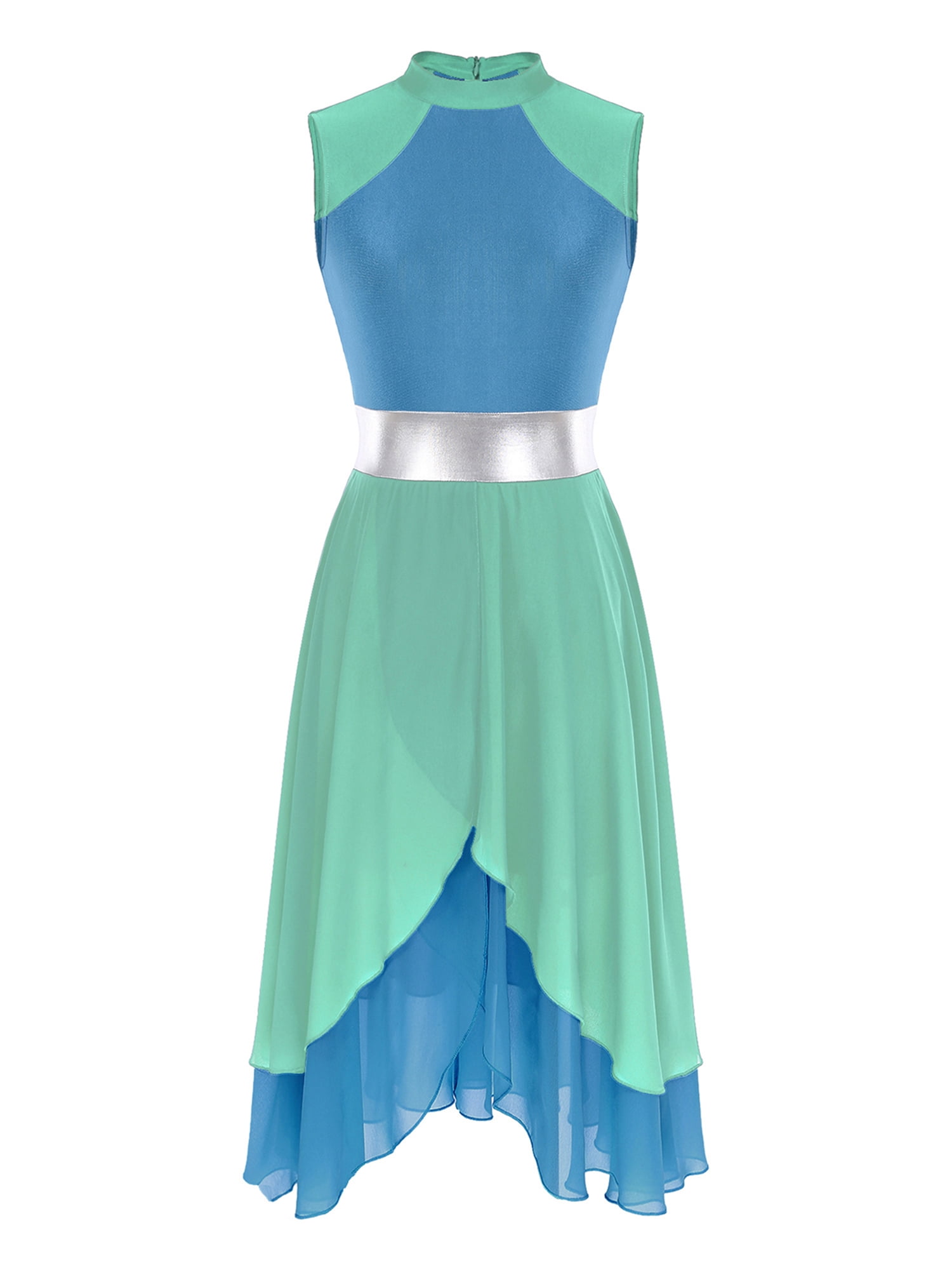 Lejafay Women's Praise Worship Dance Dress Tunic Asymmetrical Hem ...