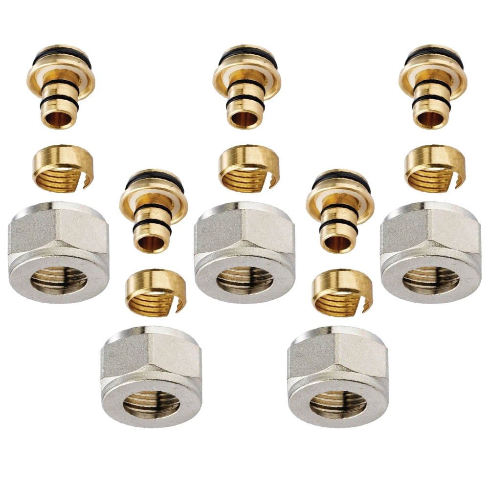 Leke 1-20 set Underfloor Heating Manifolds Connectors Fitting 16mm ...