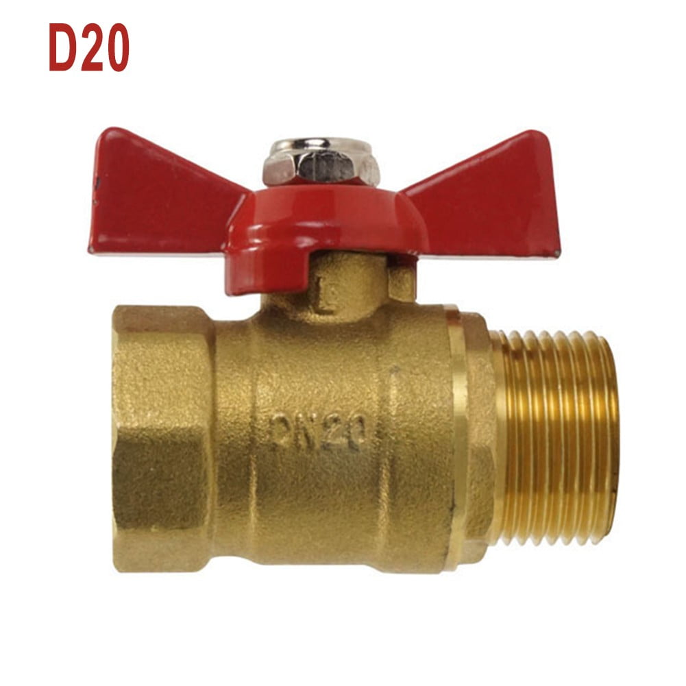Leke 1/2Inch 3/4Inch Ball Valve Wing Handle Red IG for AG Shut-off ...