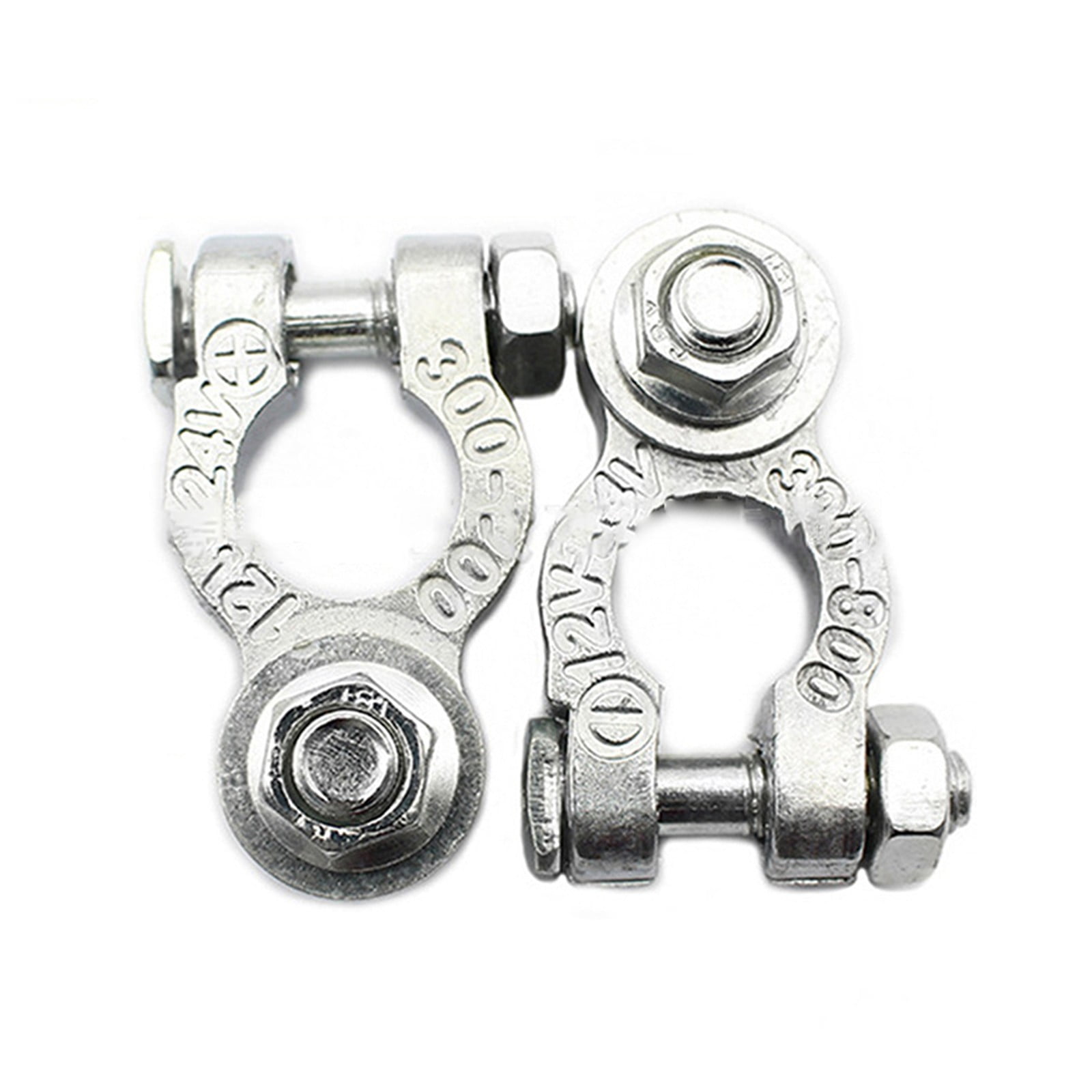 Leke 1 Pair 12V 24V Car Battery Terminals Wire Cable Clamp Terminal ...