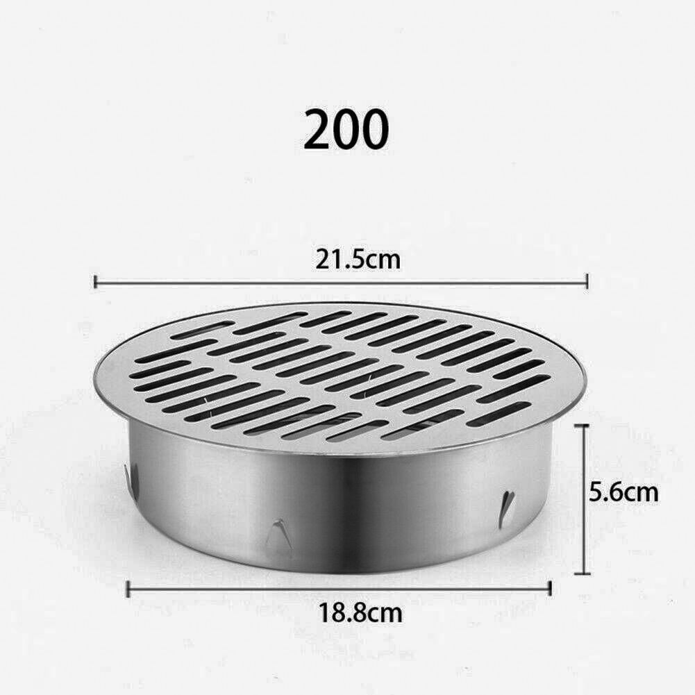 Leke 1PC 304 Stainless Steel Thicken Drainage Roof Patio Round Flat ...
