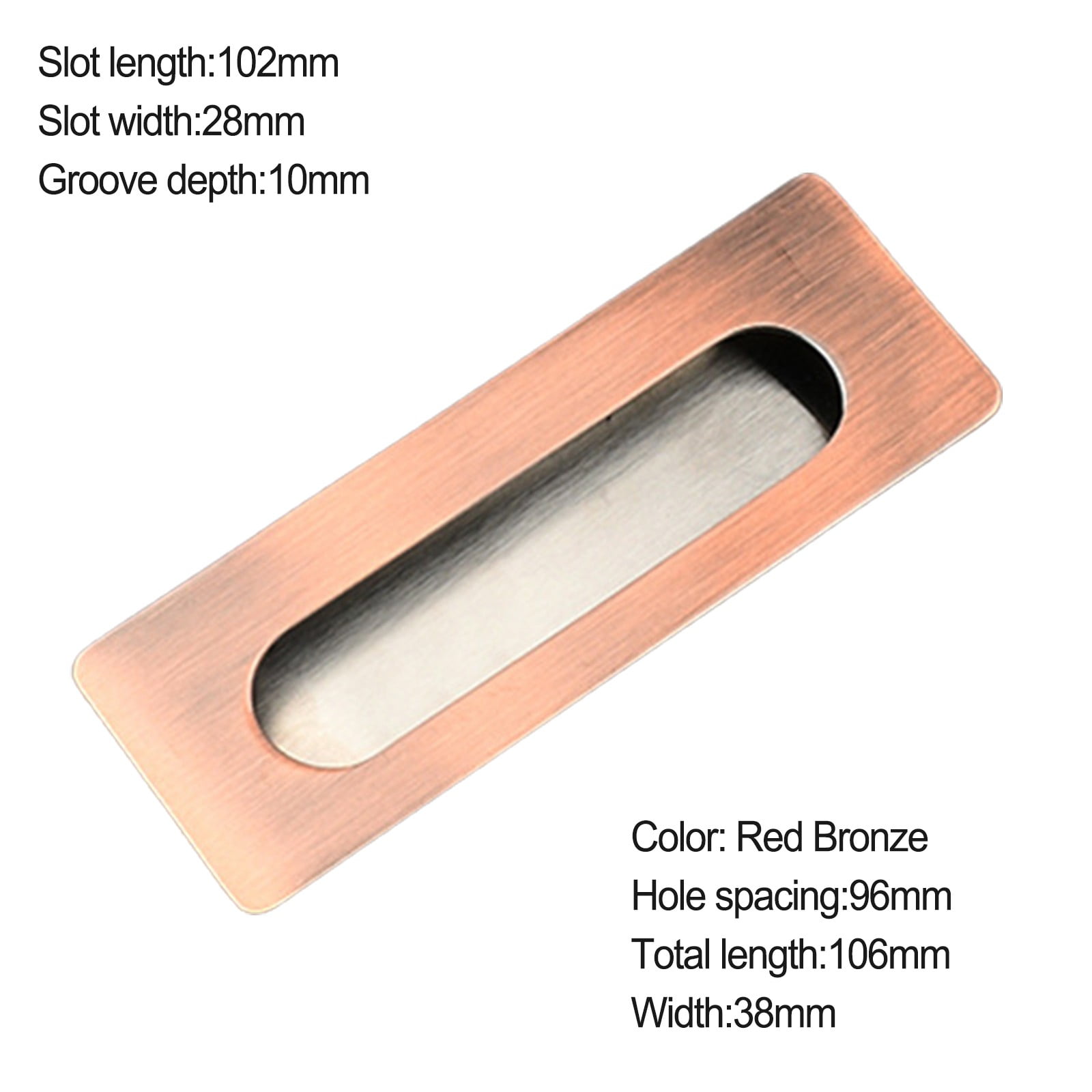 Leke 1pc Door Handles Slotted Recessed Handle Cabinet Closet Cabinet ...