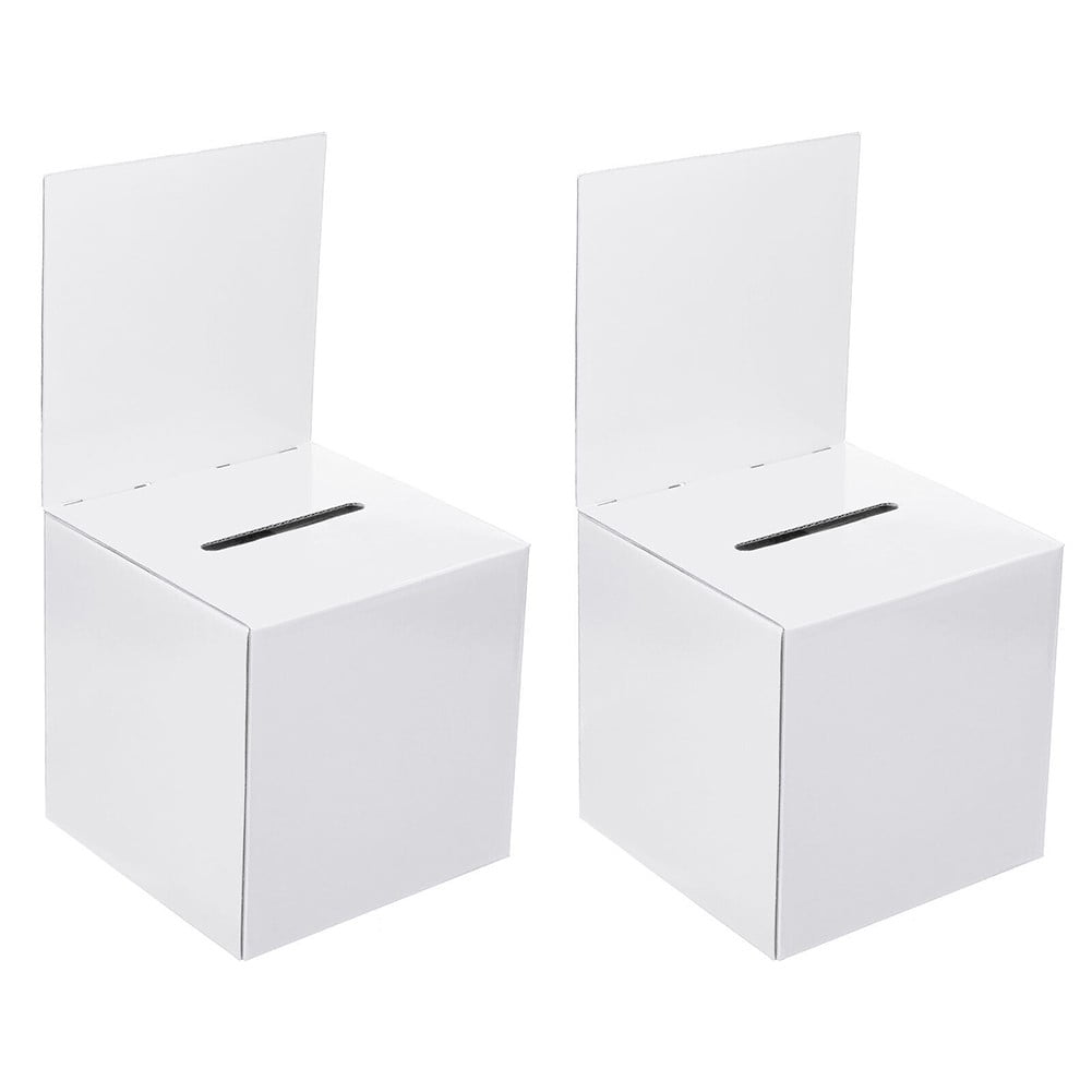 Leke 2Pcs Ballot Box Donation Box with Removable Header Board ...