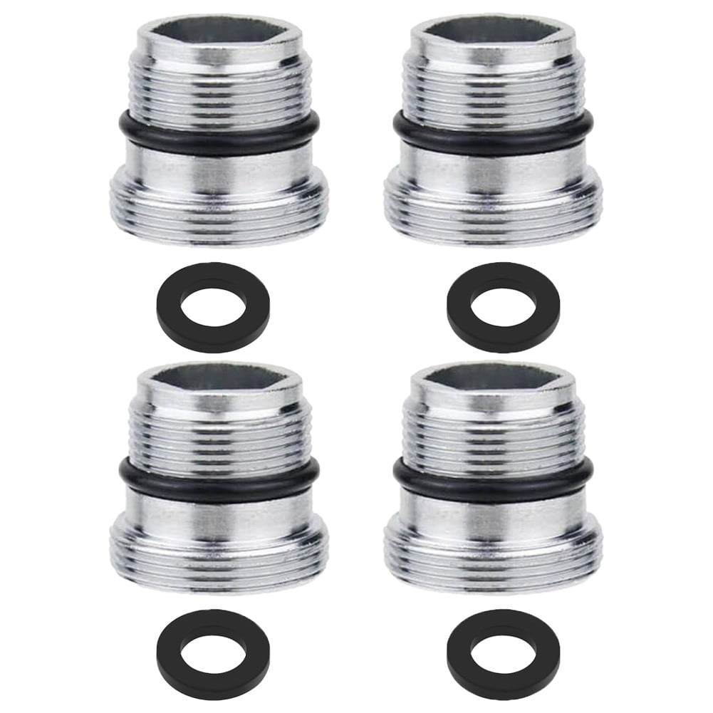 Leke 4pcs tap adapters Aerator Connector with Rubber Seal M18.5 to M22 ...