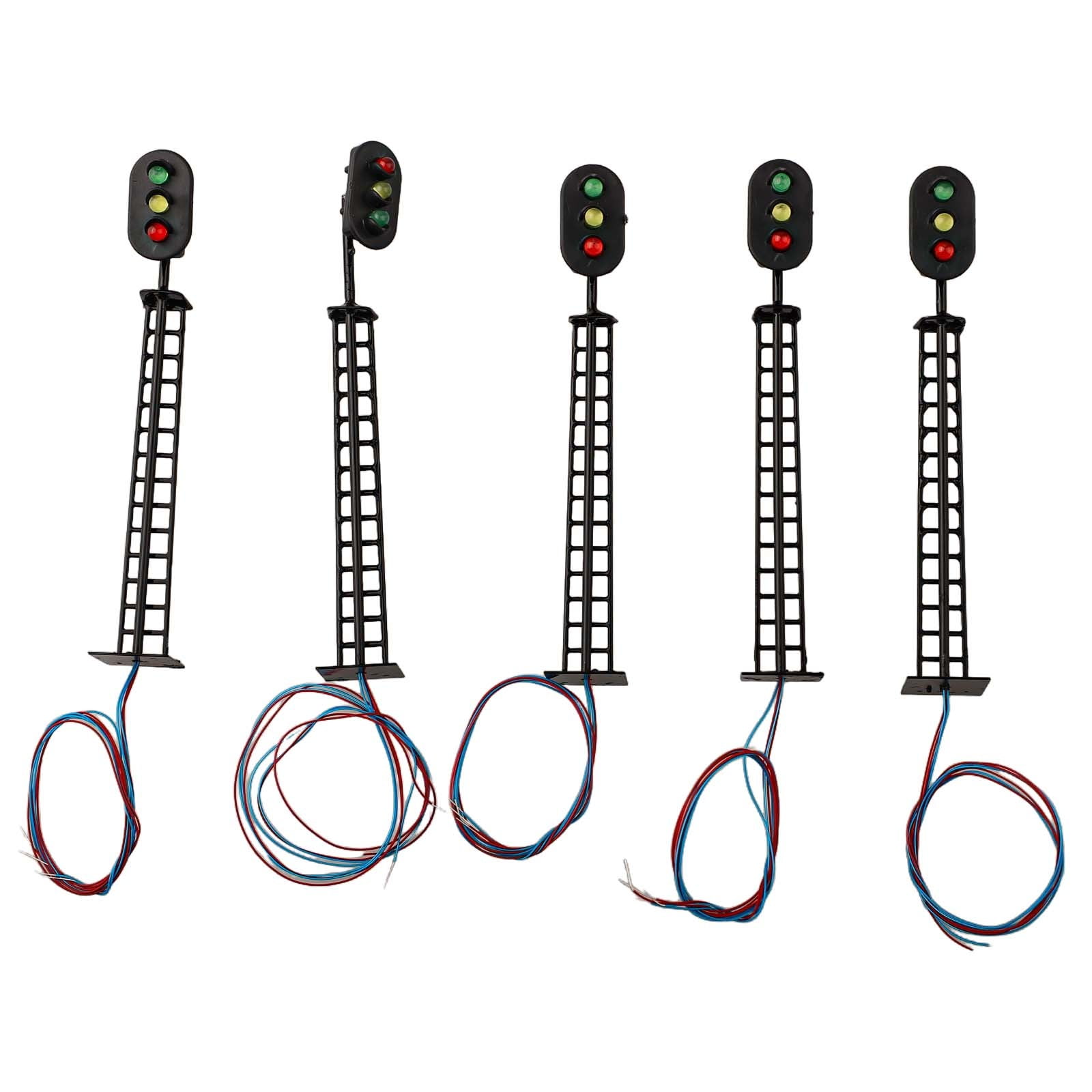 Leke 5pcs Mini Signal Lamp Led Traffic Light Model Decoration For ...