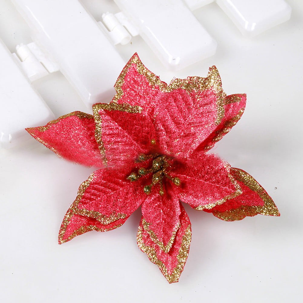 Leke 6 Layer Simulation Christmas Flowers Christmas Tree Decoration ...