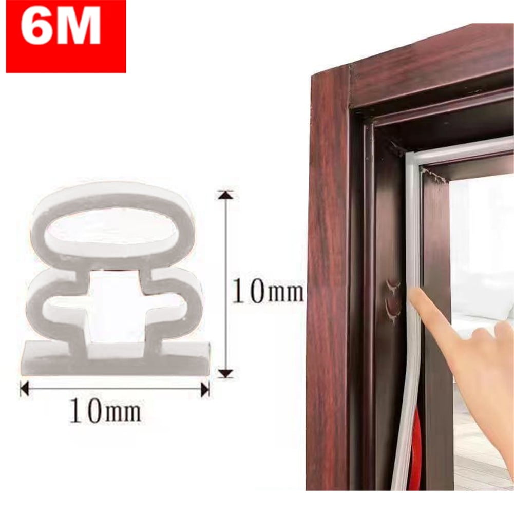 Leke 6M Self-adhesive Silicone Rubber Sealing Strip Door Seal Strip ...