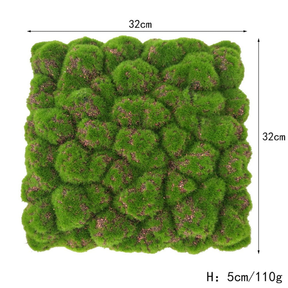Leke Artificial Moss Foam Board Flocking Fake Moss Stone Plant DIY ...