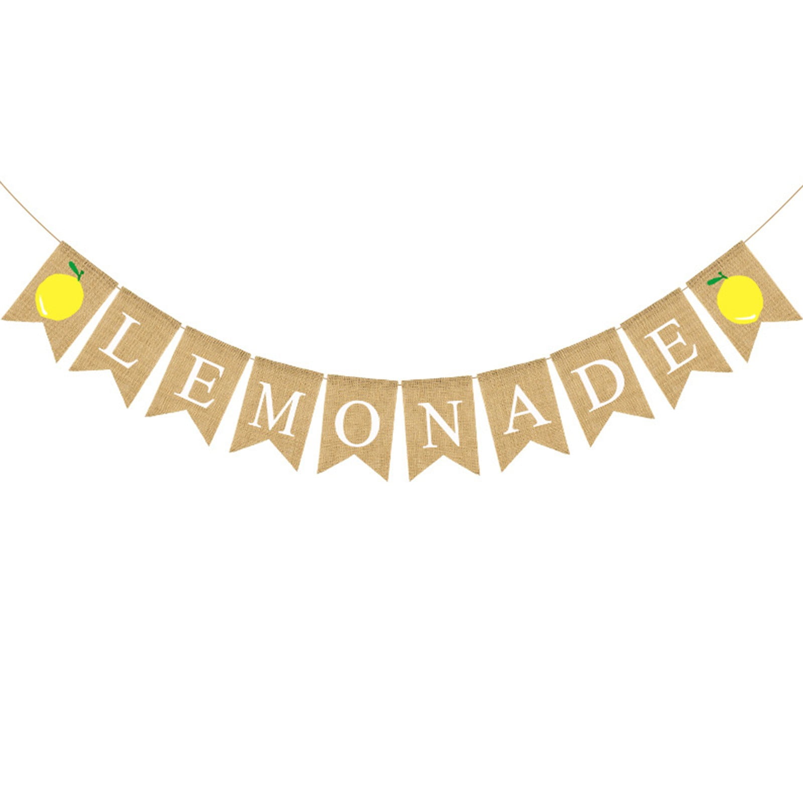 Leke Burlap Lemonade Banner-Lemonade Stand Decorations For Lemon Theme ...