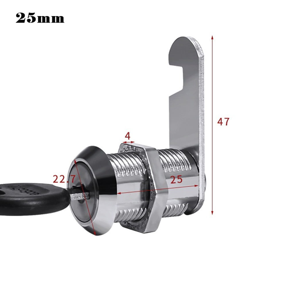 Leke Cam Lock 2 Keys Cabinet Lock Cold Rolled Steel For Door Barrel ...