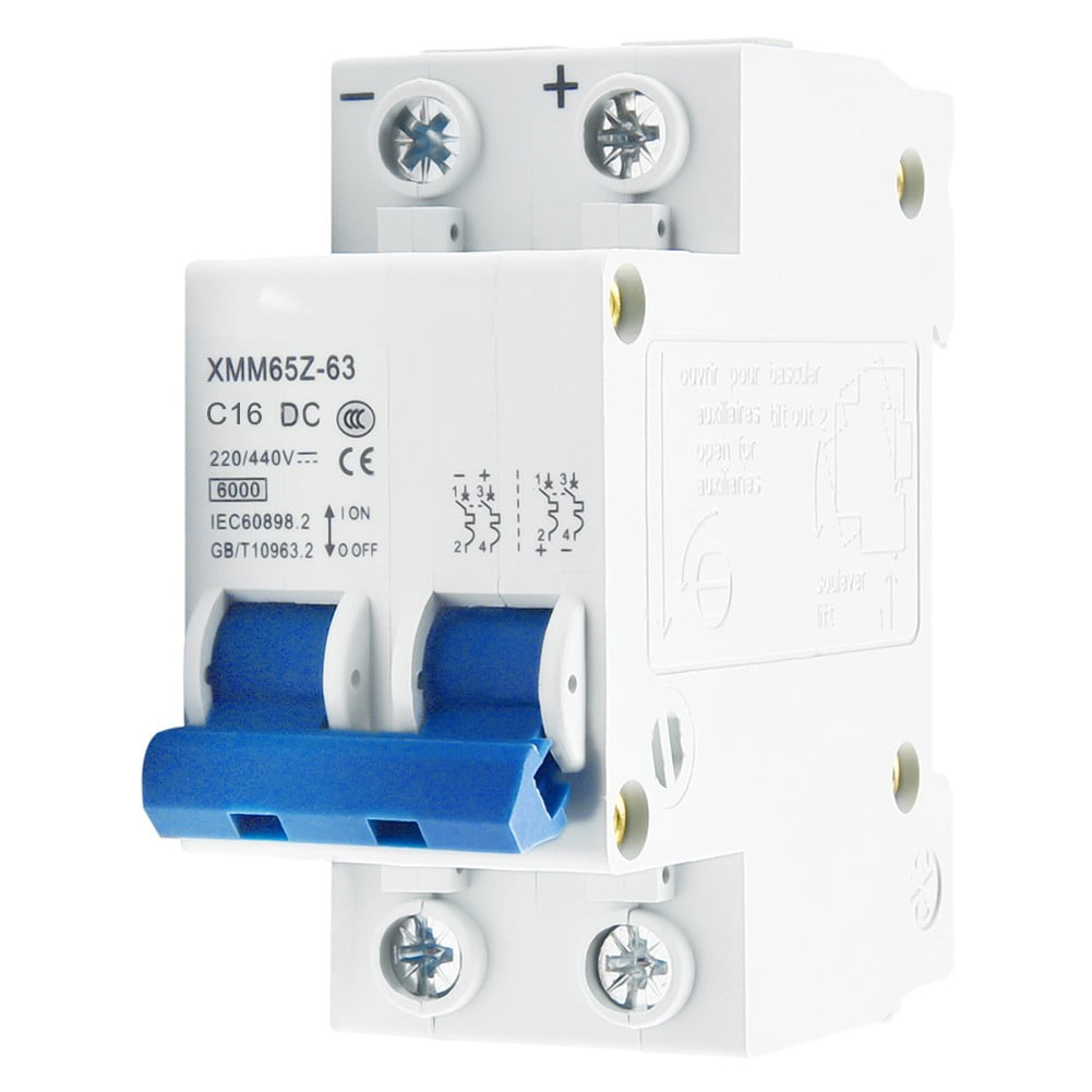 Leke DC Circuit Breaker PV 2 Pole Solar Charge Controller Breaker ...
