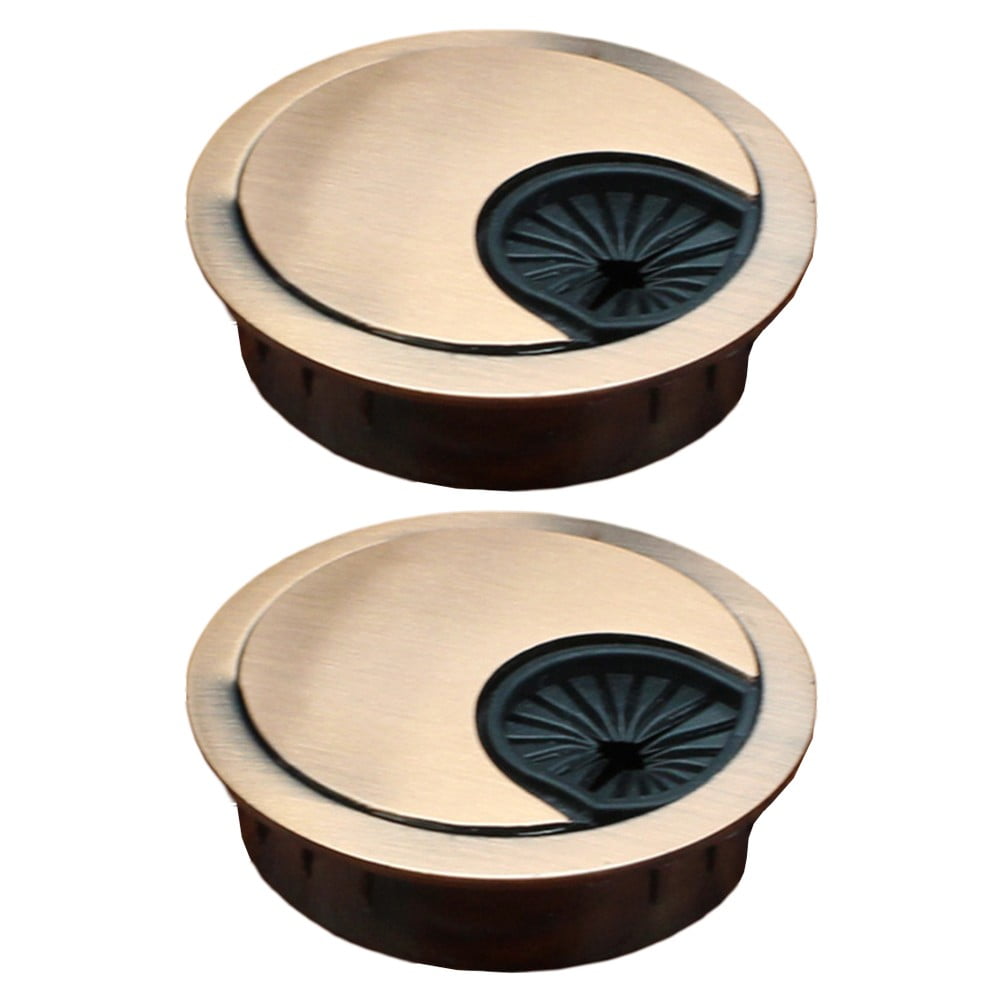 Leke Desk Cable Hole Covers 2 Pcs Cable Hole Covers 50mm Desktop Cable ...