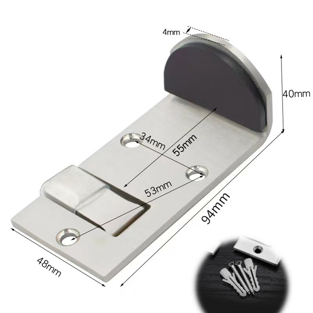 Leke Easy Install Stainless Steel Door Stop Glass Door Limiter, Fast ...