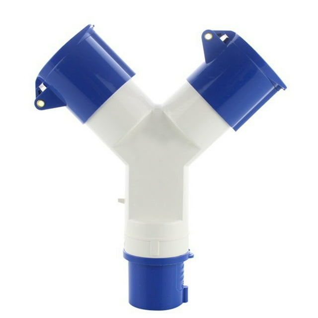 Leke Flame Retardant 2 Way Splitter 16A/32A 220v 3 Pin Industrial Field ...
