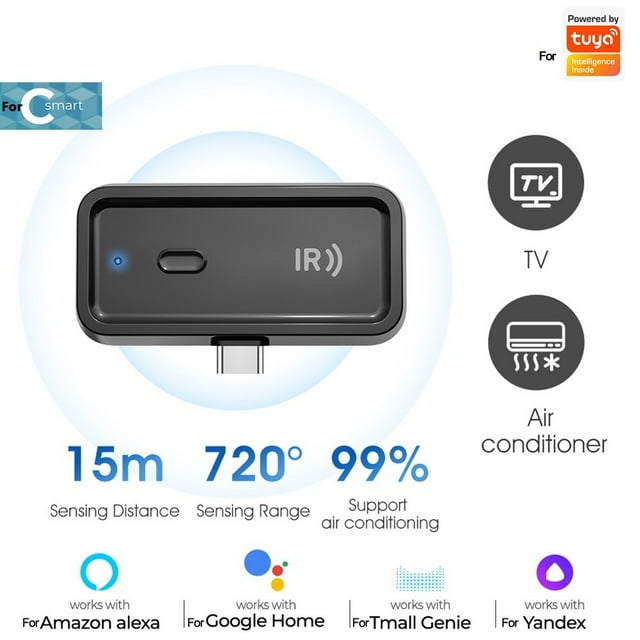 Leke For Tuya Smart WiFi for IR Infrared Remote Control Type-C For ...