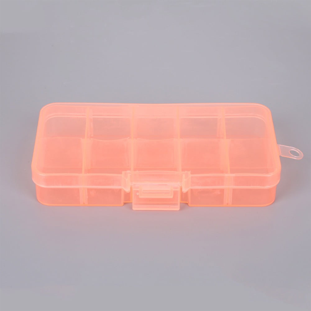 Leke Jewelry Pills Storage Box with 10 Adjustable Compartments and ...