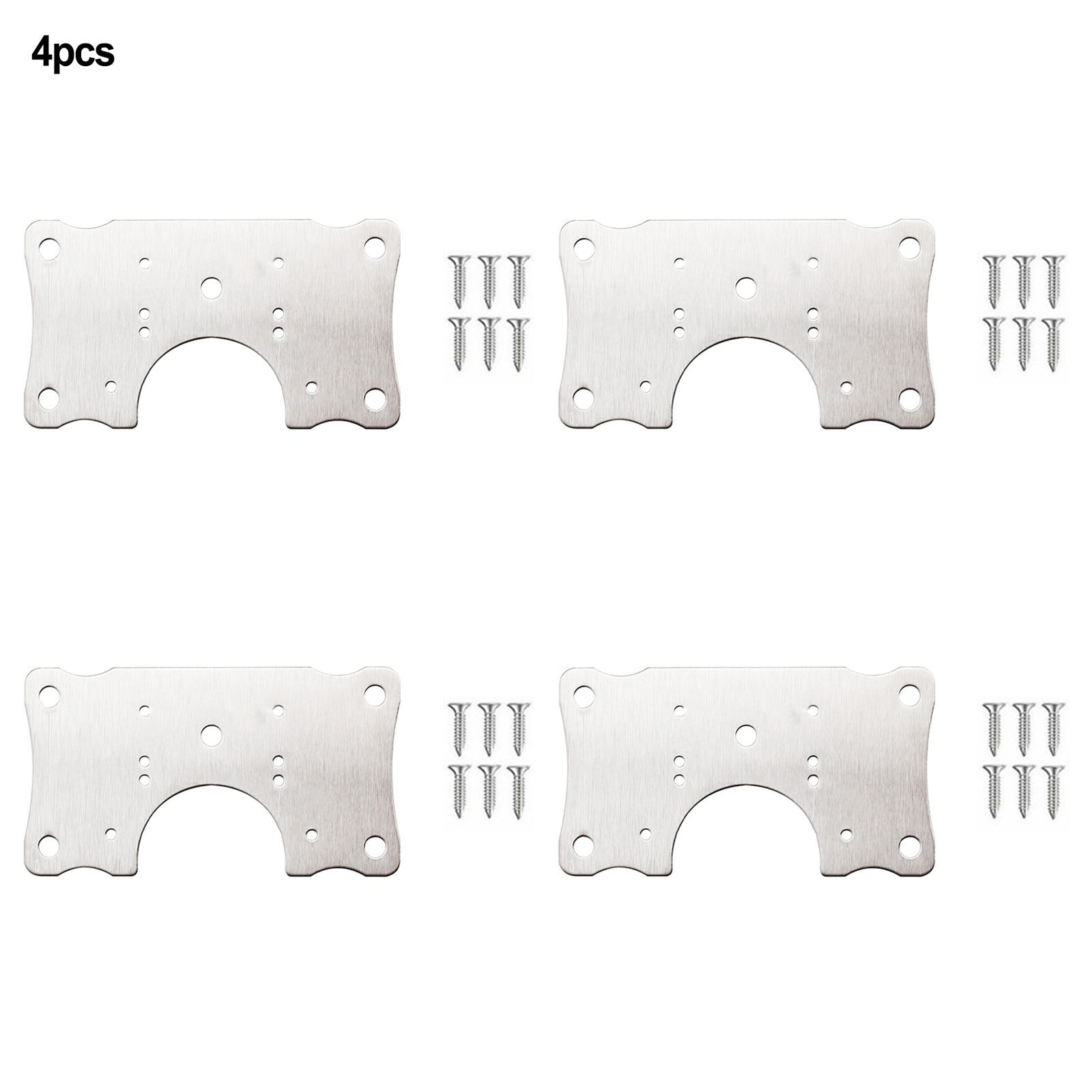 Leke Kitchen Cupboard Door Hinge Repair Kit Plate and Fixing Screws ...