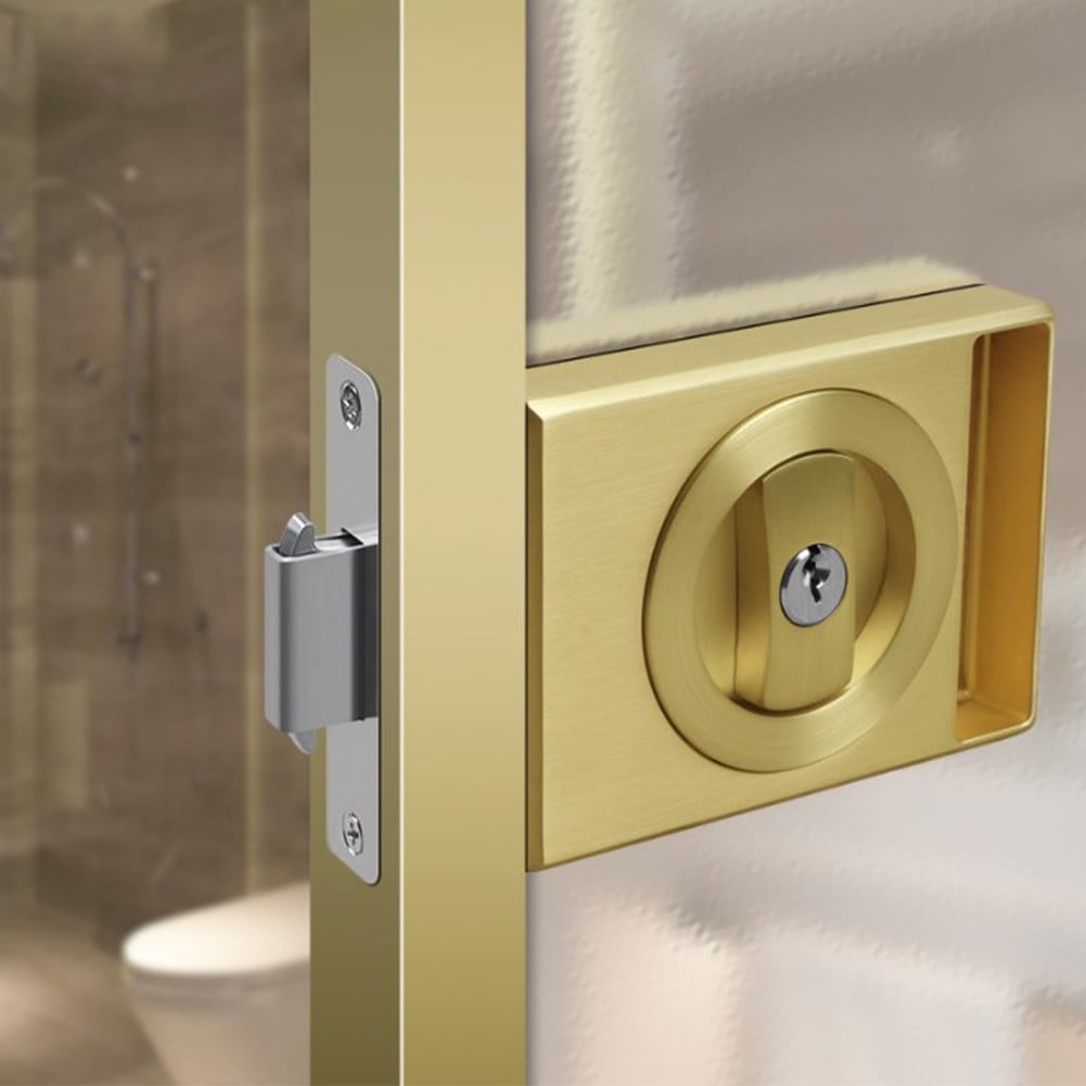 Leke Kitchen and bathroom zinc alloy glass sliding door lock can be ...