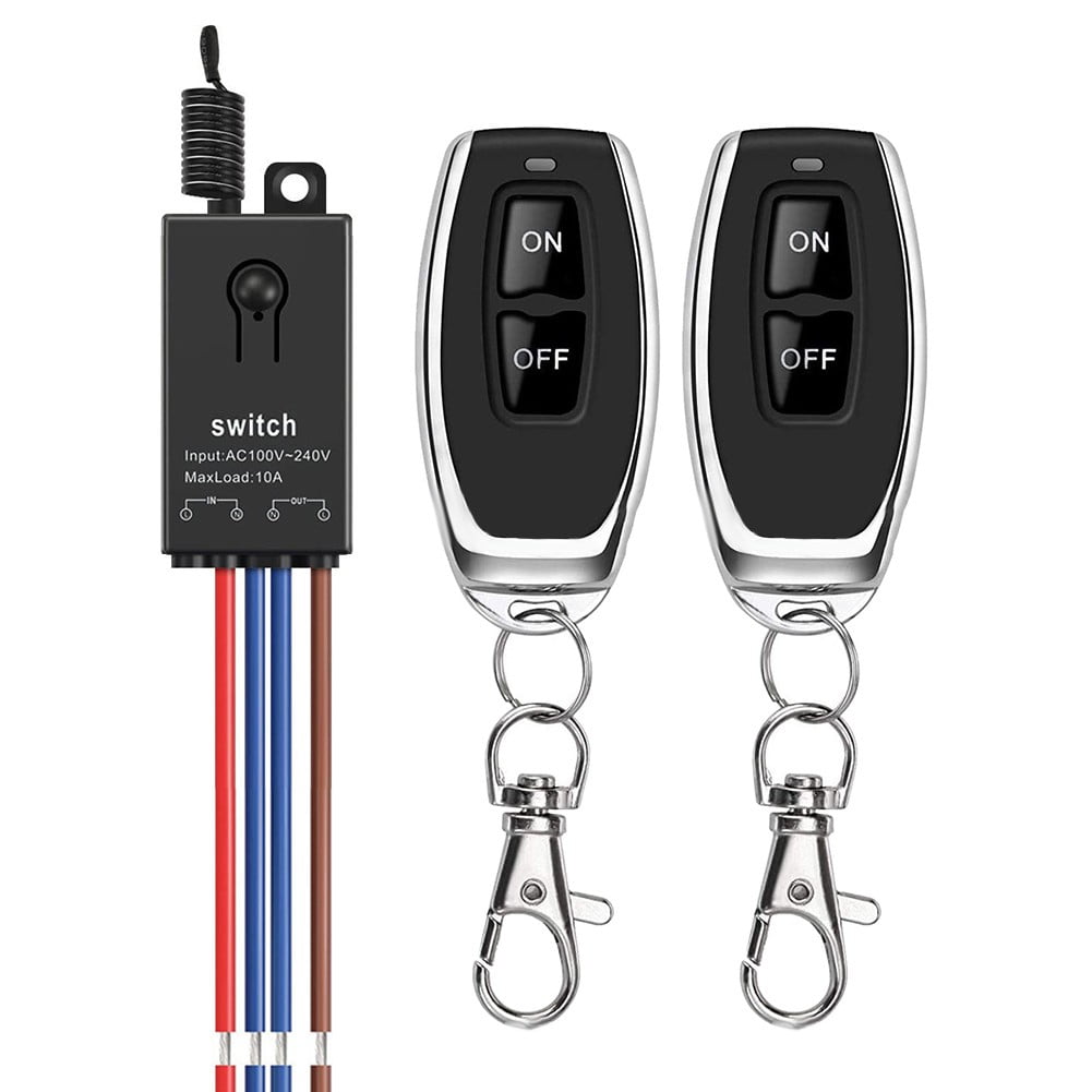 Leke Mini Wireless Remote Control Switch 10A AC110-240V 1CH Relay ...