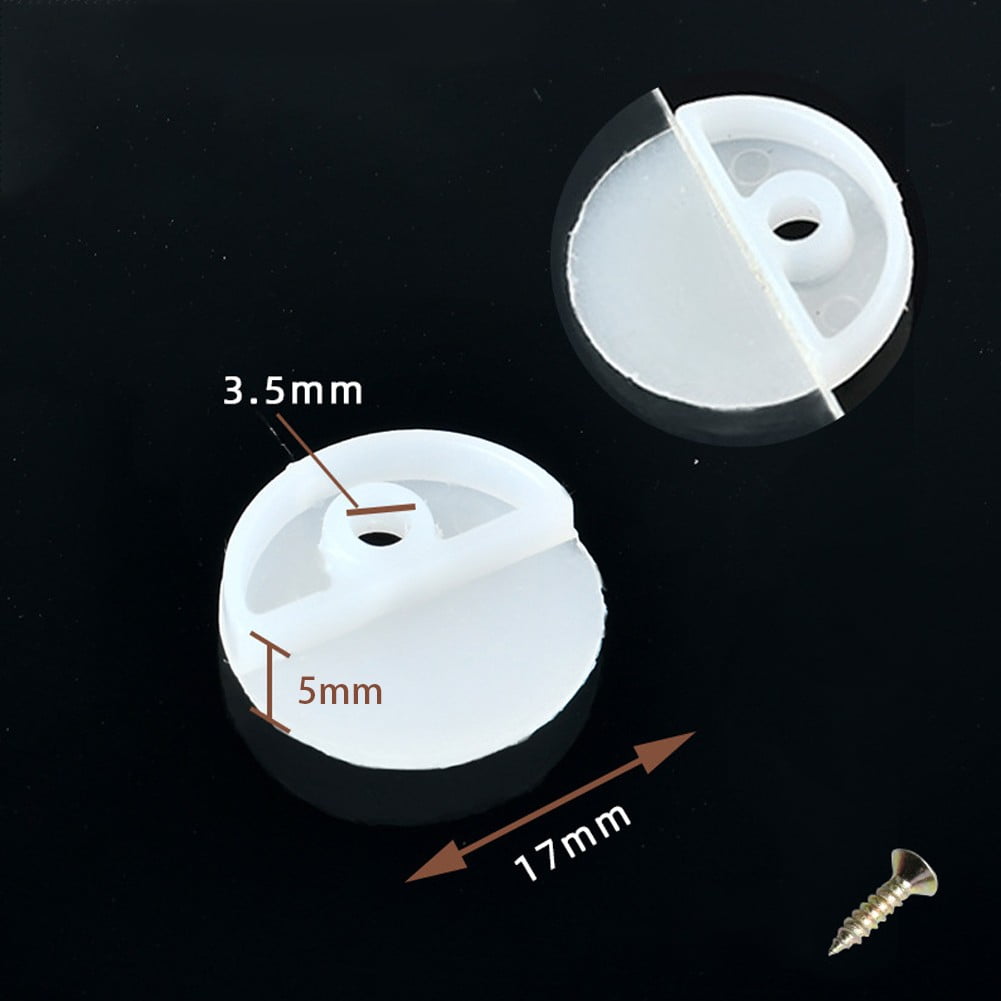 Leke Mirror Fixing Clips Glass Retainer Kit Panel Plastic W/ Screws ...