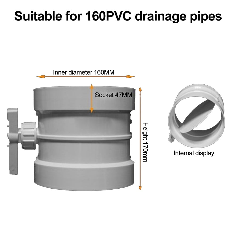 Leke PVC Air Volume Control Valve Manual Control Duct Air Volume Stop ...