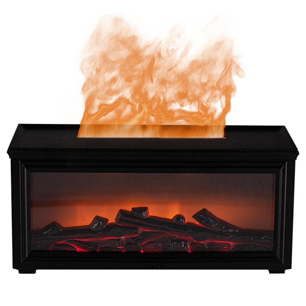 Leke Remote Control Aromatherapy Fireplace Humidifier with Colorful ...